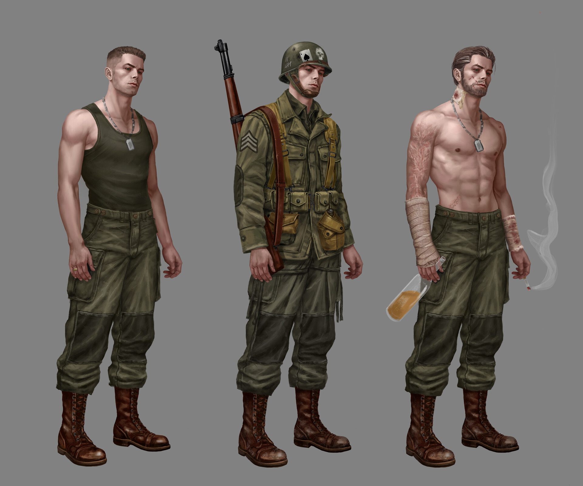 ArtStation - WW2 Soldier
