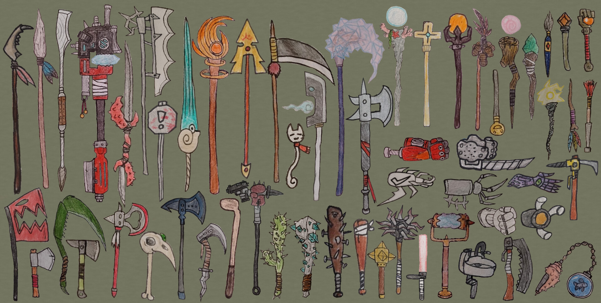 ArtStation - A Plethora of Miscellaneous Weapons.