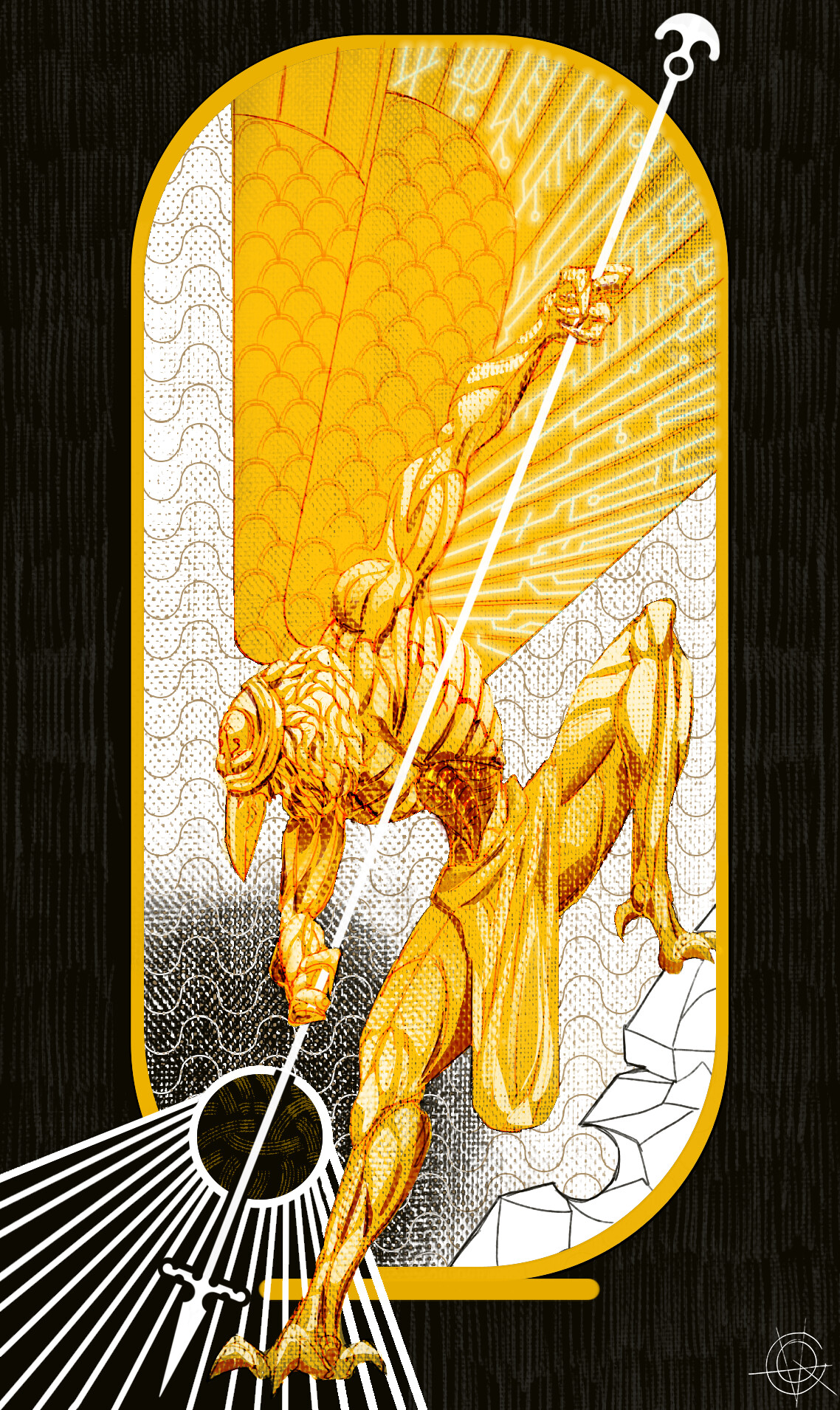 ArtStation - Golden Raven Egyptian God