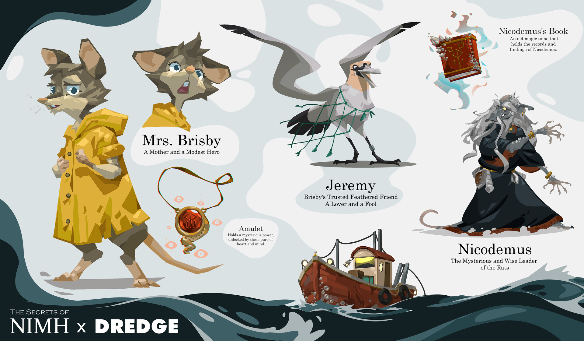 Beatrice Woodward - The Secrets of NIMH x DREDGE