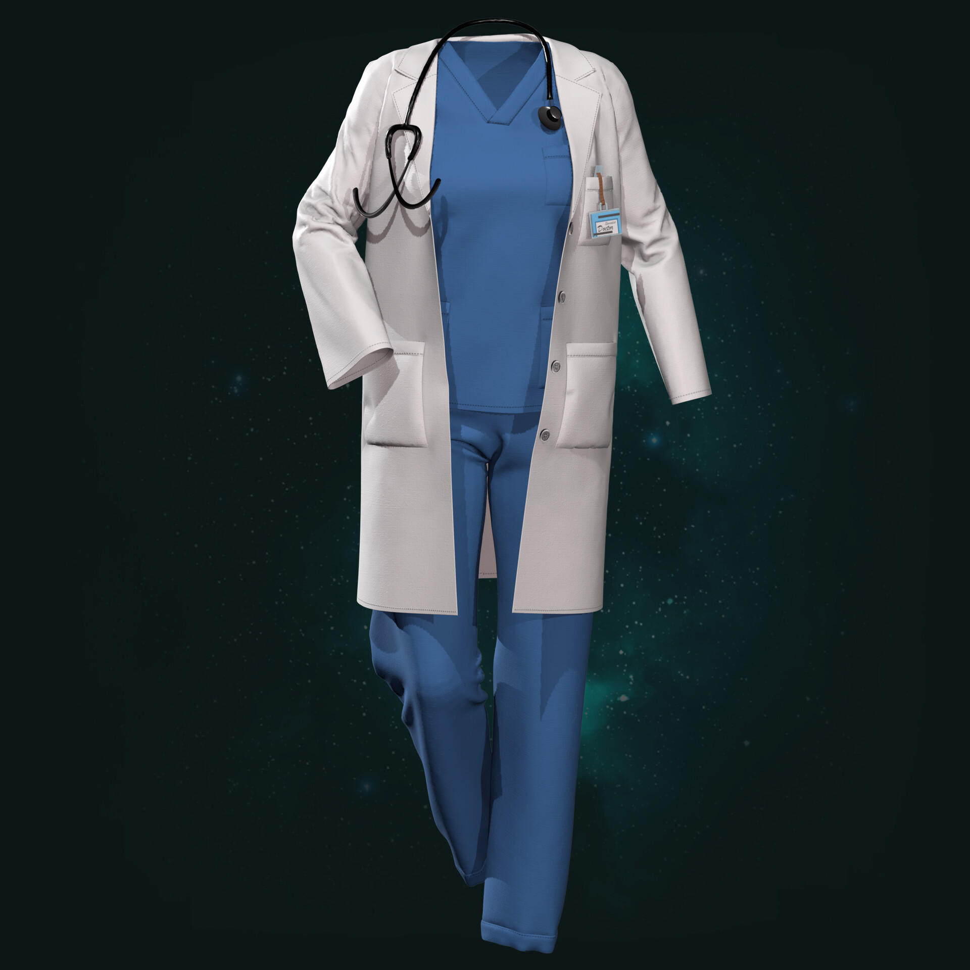 ArtStation - female doctor uniform