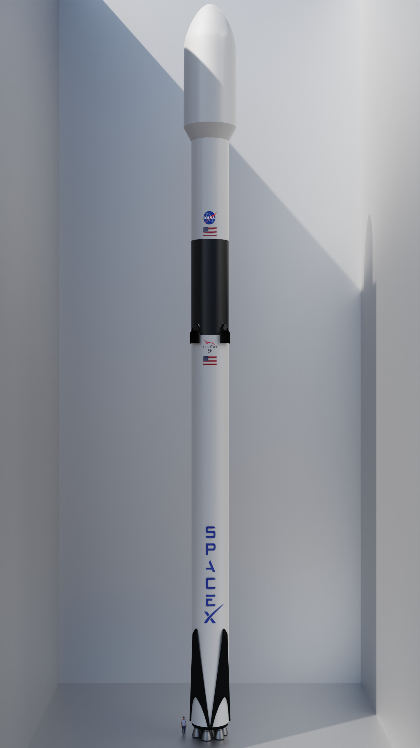 ArtStation - Falcon 9 Model