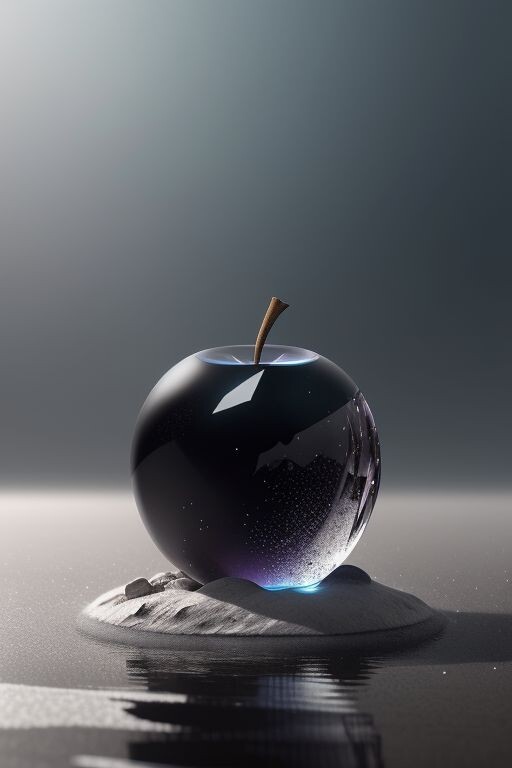 ArtStation - Black Glass Apple