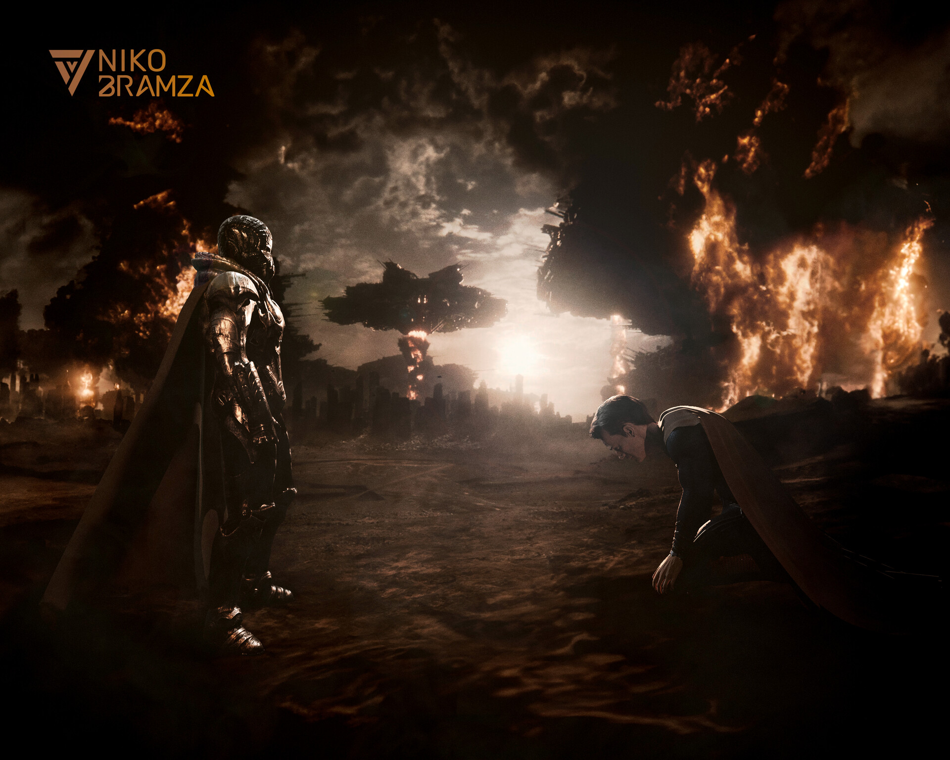 ArtStation - Zod and Superman in Knightmare