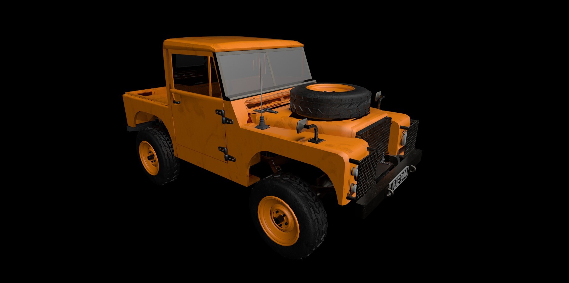 ArtStation - Land Rover 3D model for Video Games and 3D printing