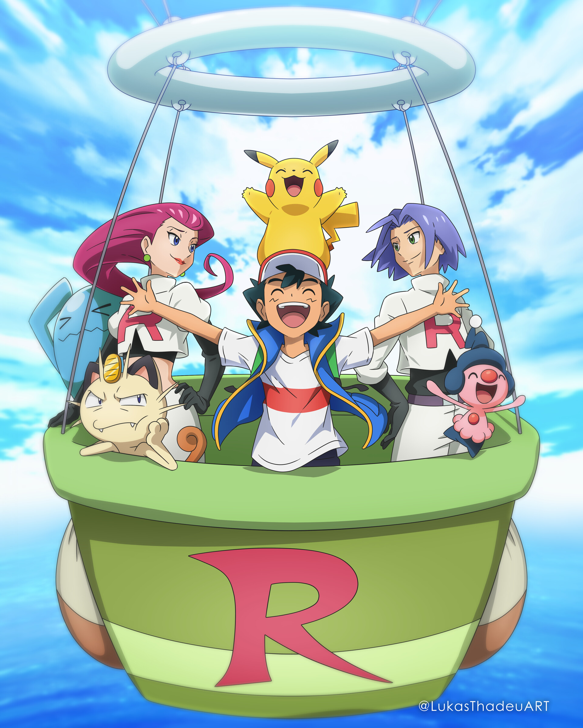 ArtStation - Pokémon FanArt - Ash and Team Rocket (2023)