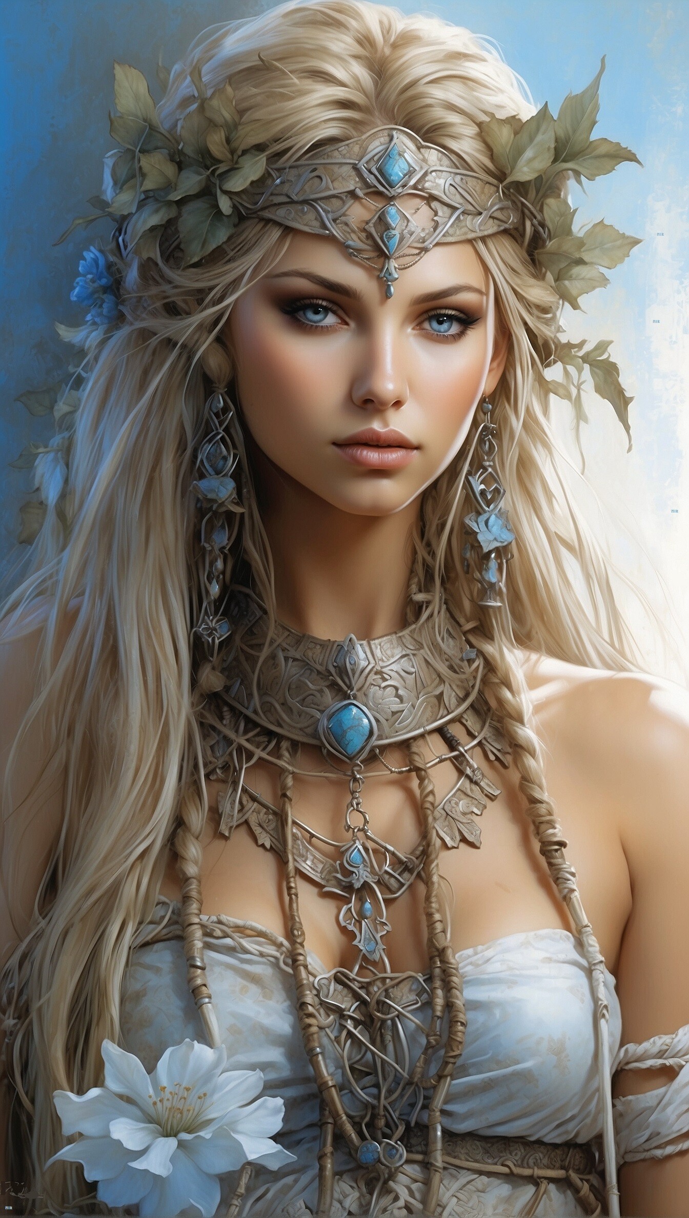 ArtStation - Eir, portrait of the Goddess of healing