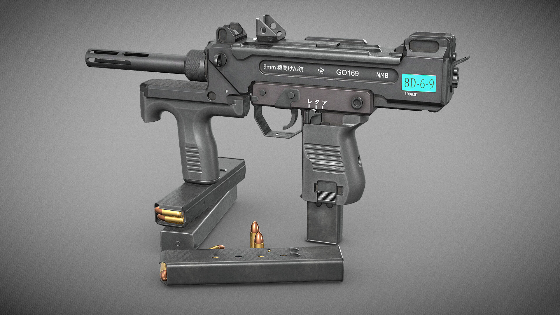 ArtStation - Minebea PM-9 (M9) Machine Pistol