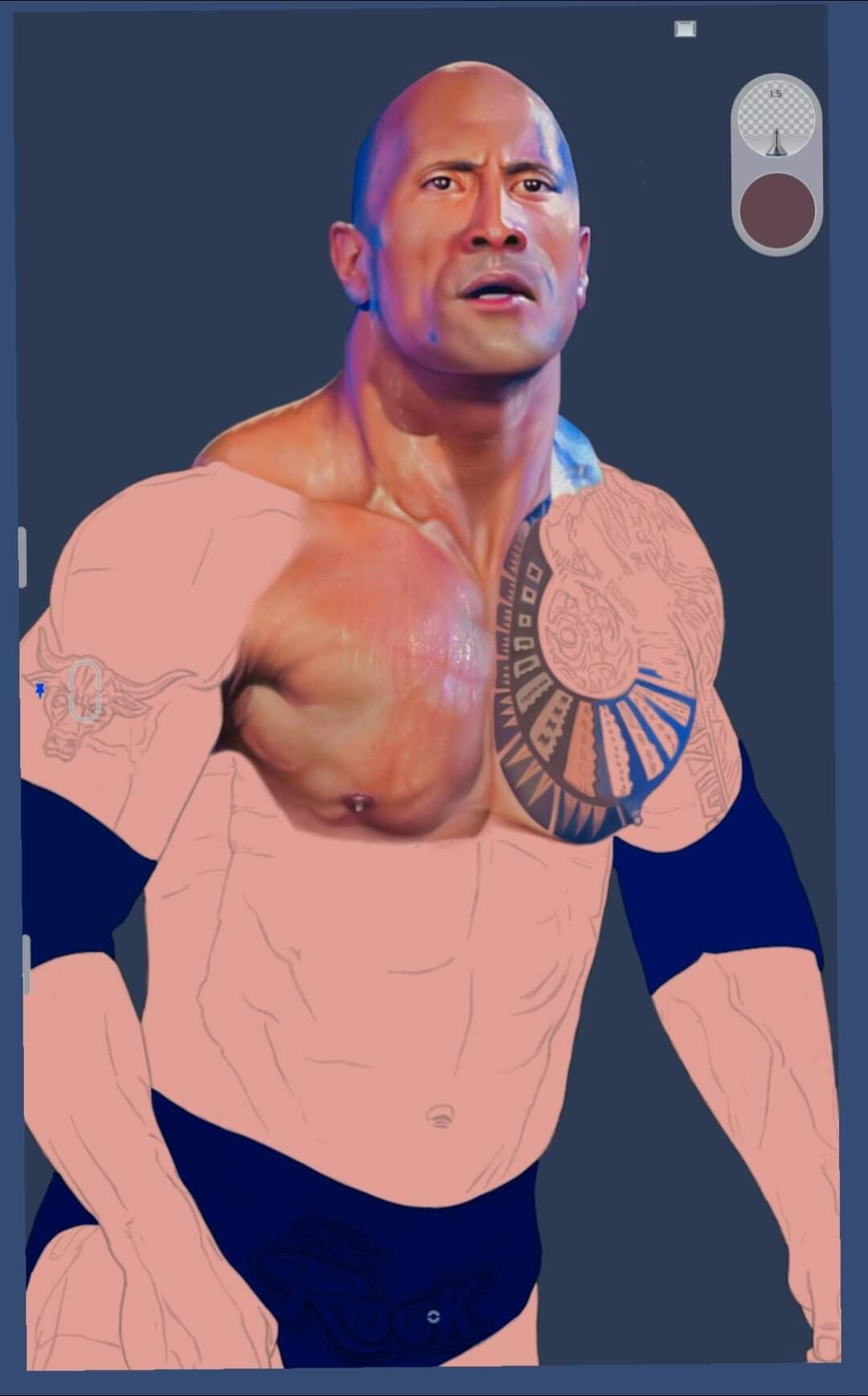 ArtStation - Dwayne (the rock) Johnson