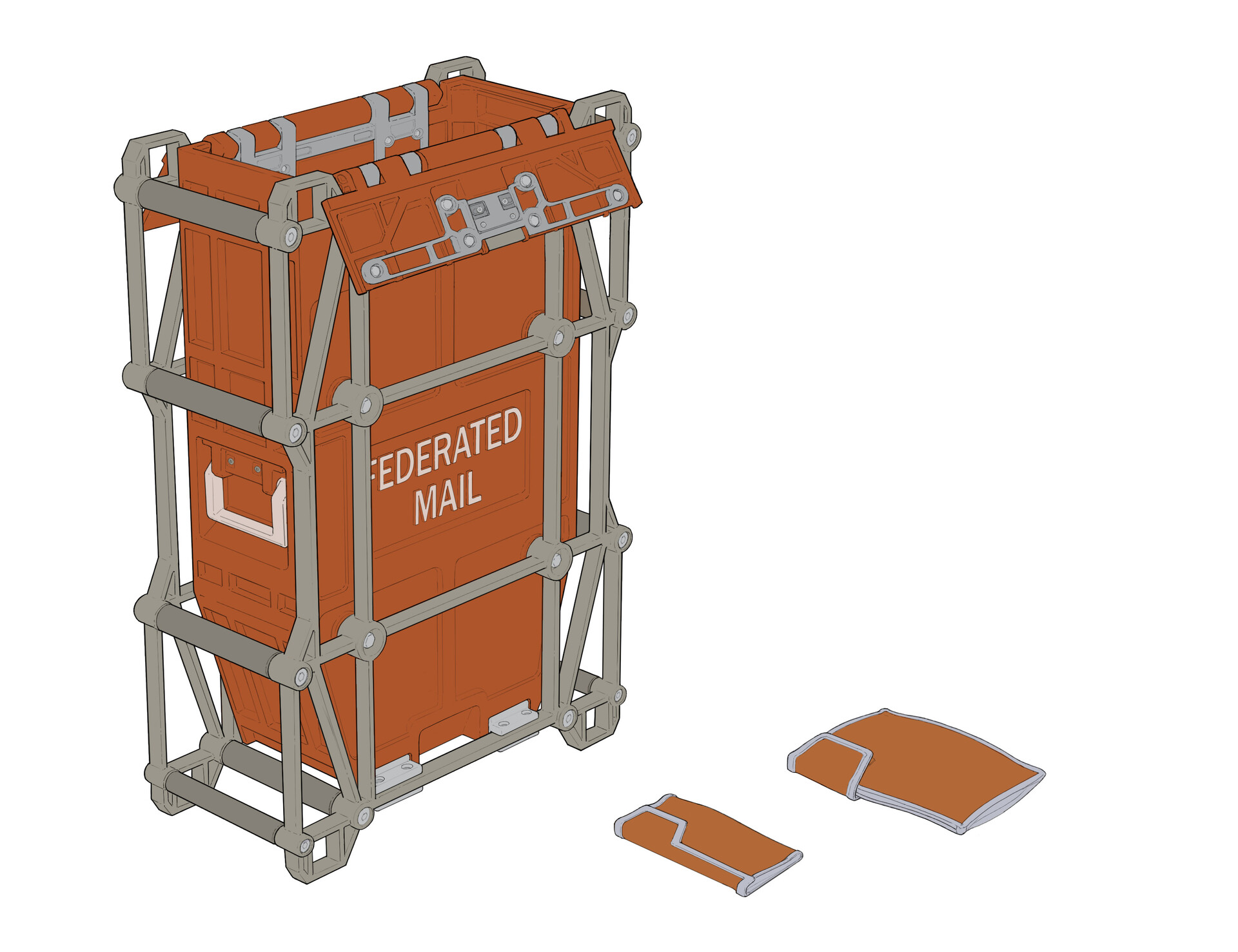 CLAYTON WOOD - Mail Container