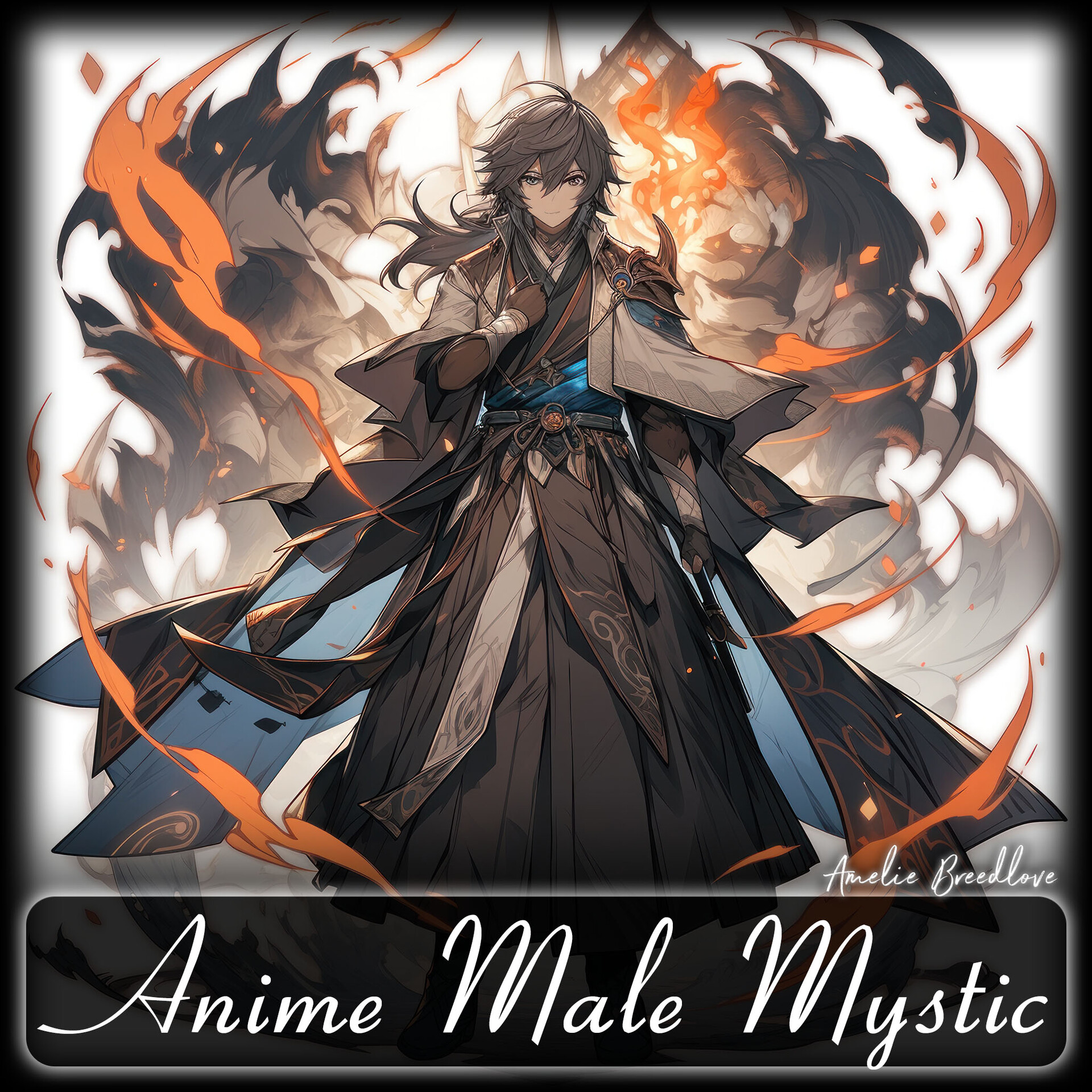 ArtStation - 200 Anime Male Mystic (Full Body) Reference Pack | 4K | v.62