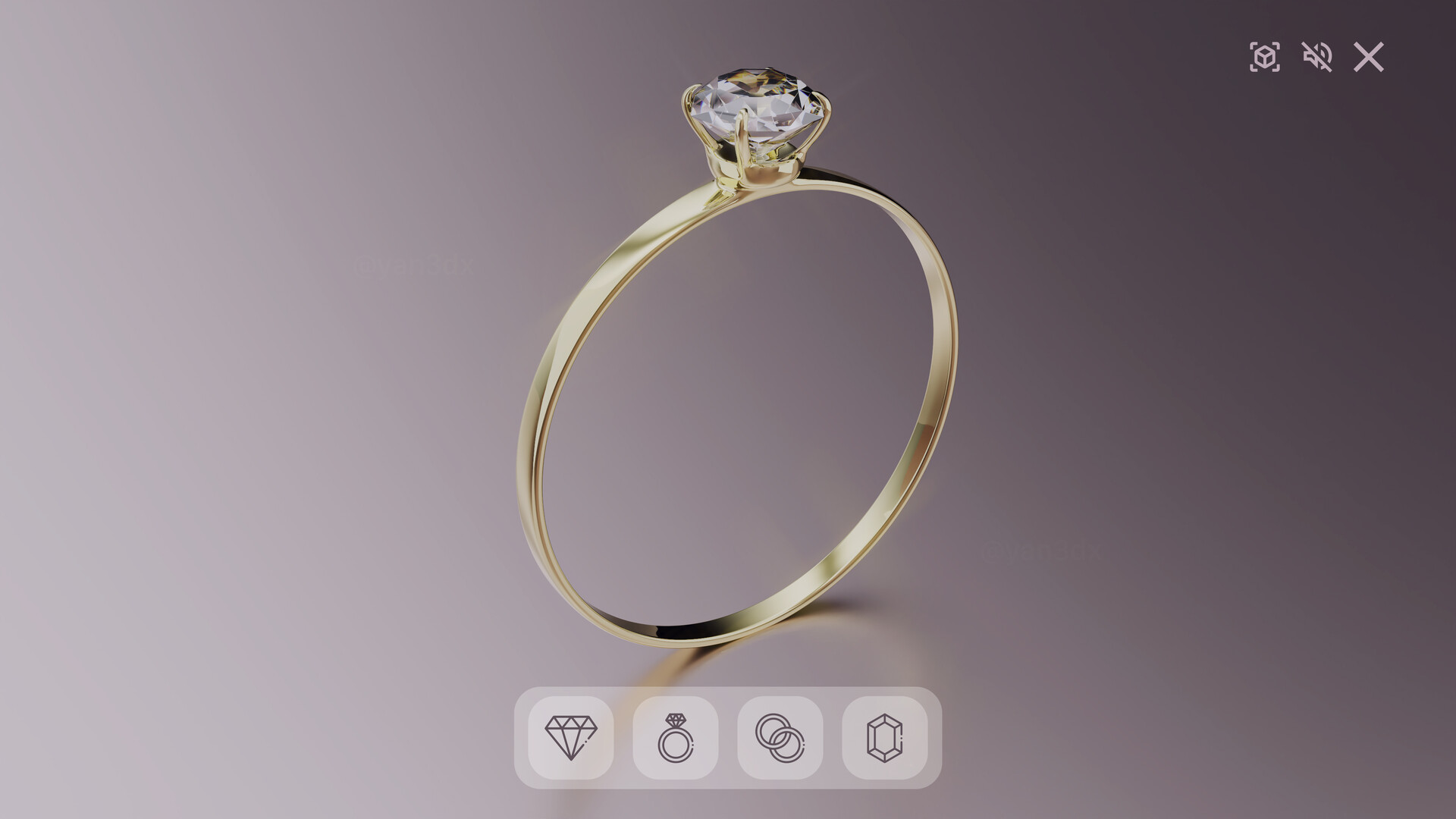 Ian - Jewelry 3D Configurator WebXR (3D-in-Web)