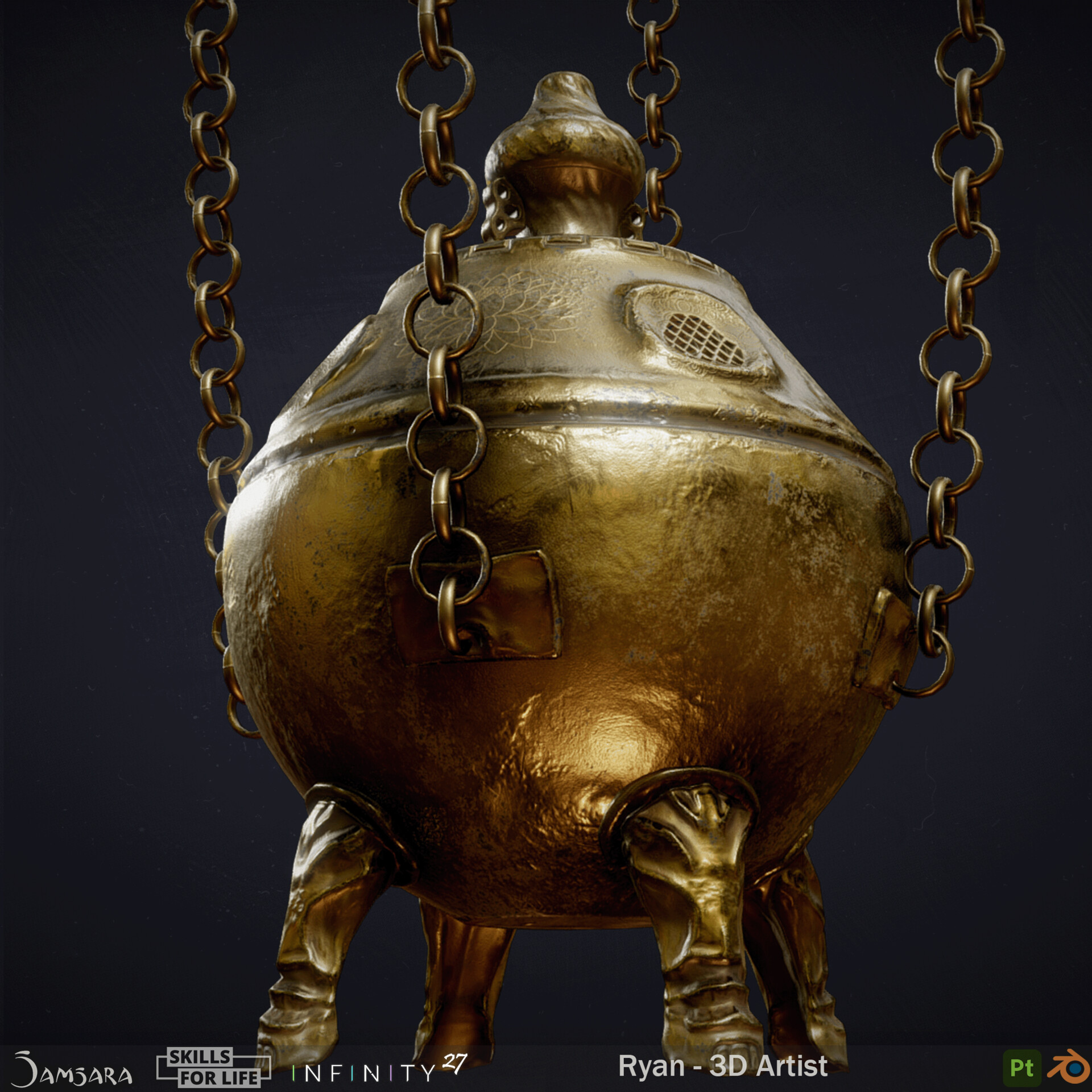 Ryan_3D - Incense Vessel - Samsara Infinity 27 Bootcamp