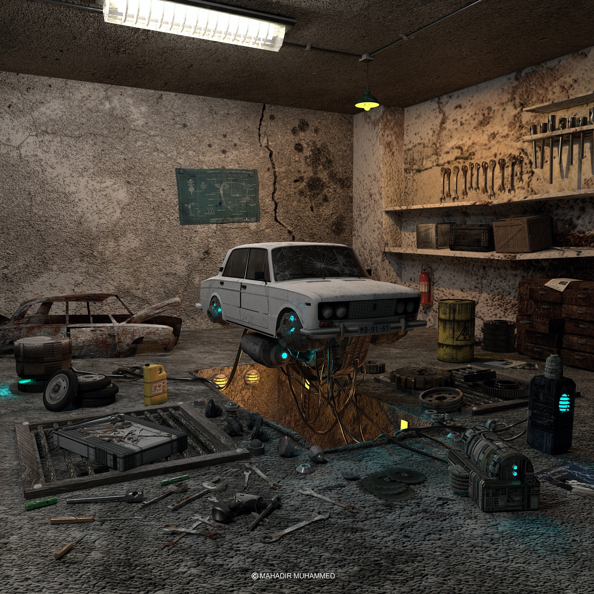 ArtStation - LEVITATING CAR