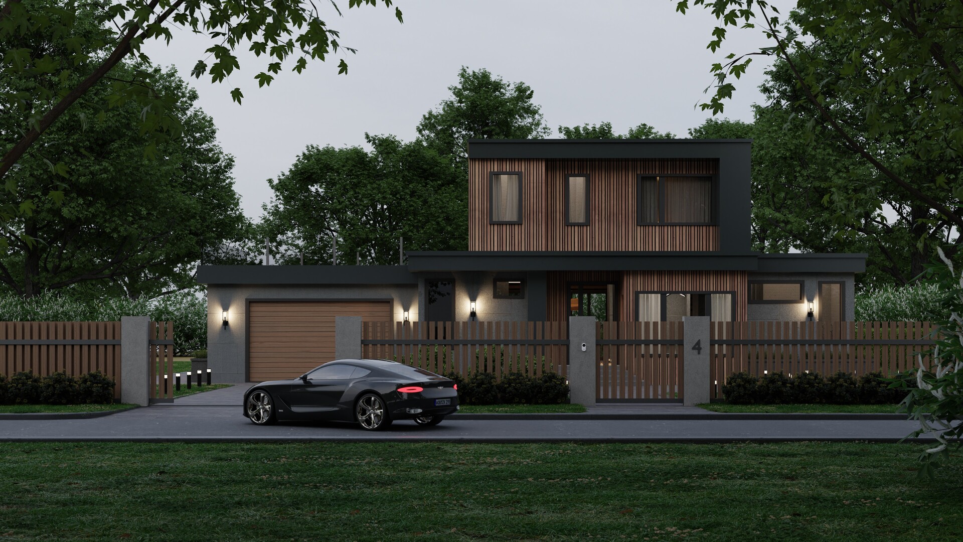 ArtStation - 3D visualization of a residential home