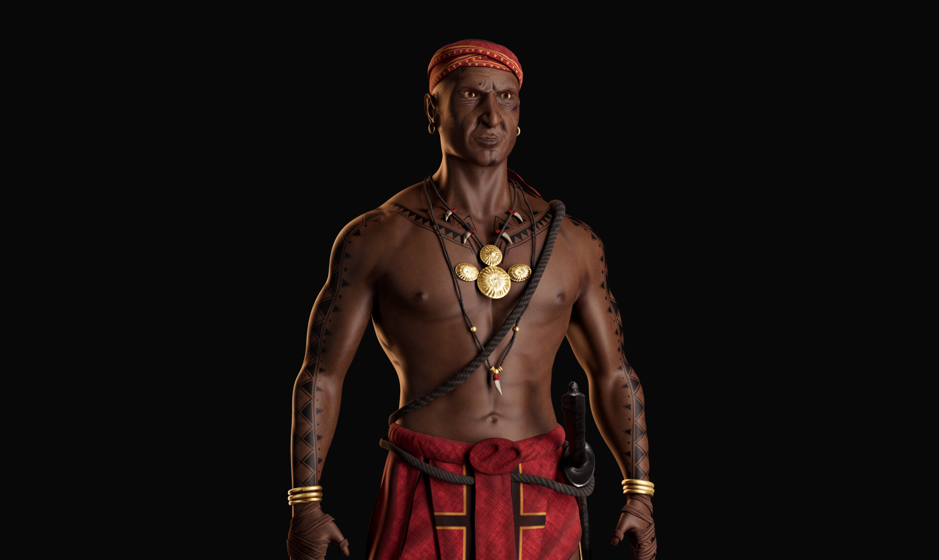 ArtStation - CGI - 3D Tribal Character Art (real-time)