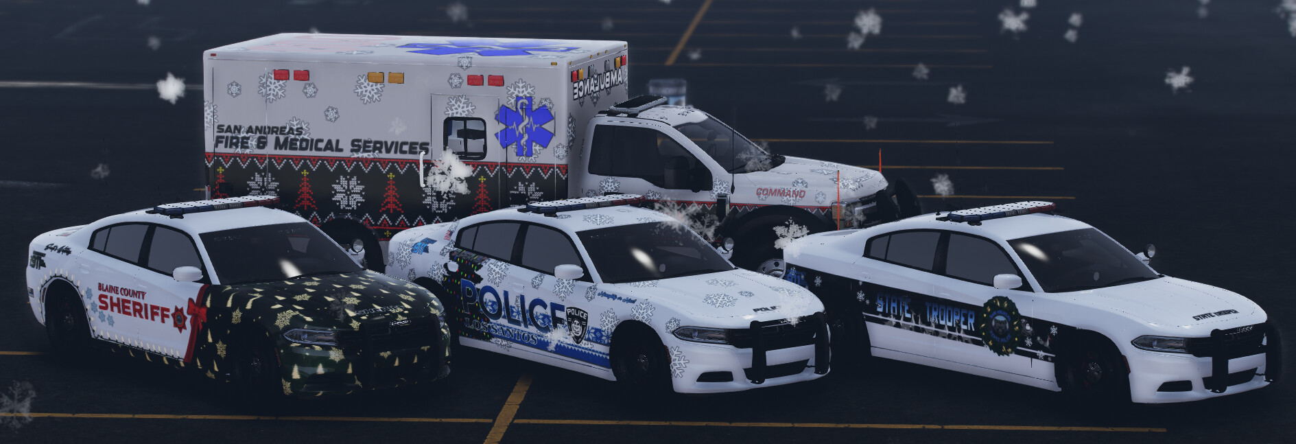 ArtStation - SantosRP | LEO and EMS Department Christmas Liveries