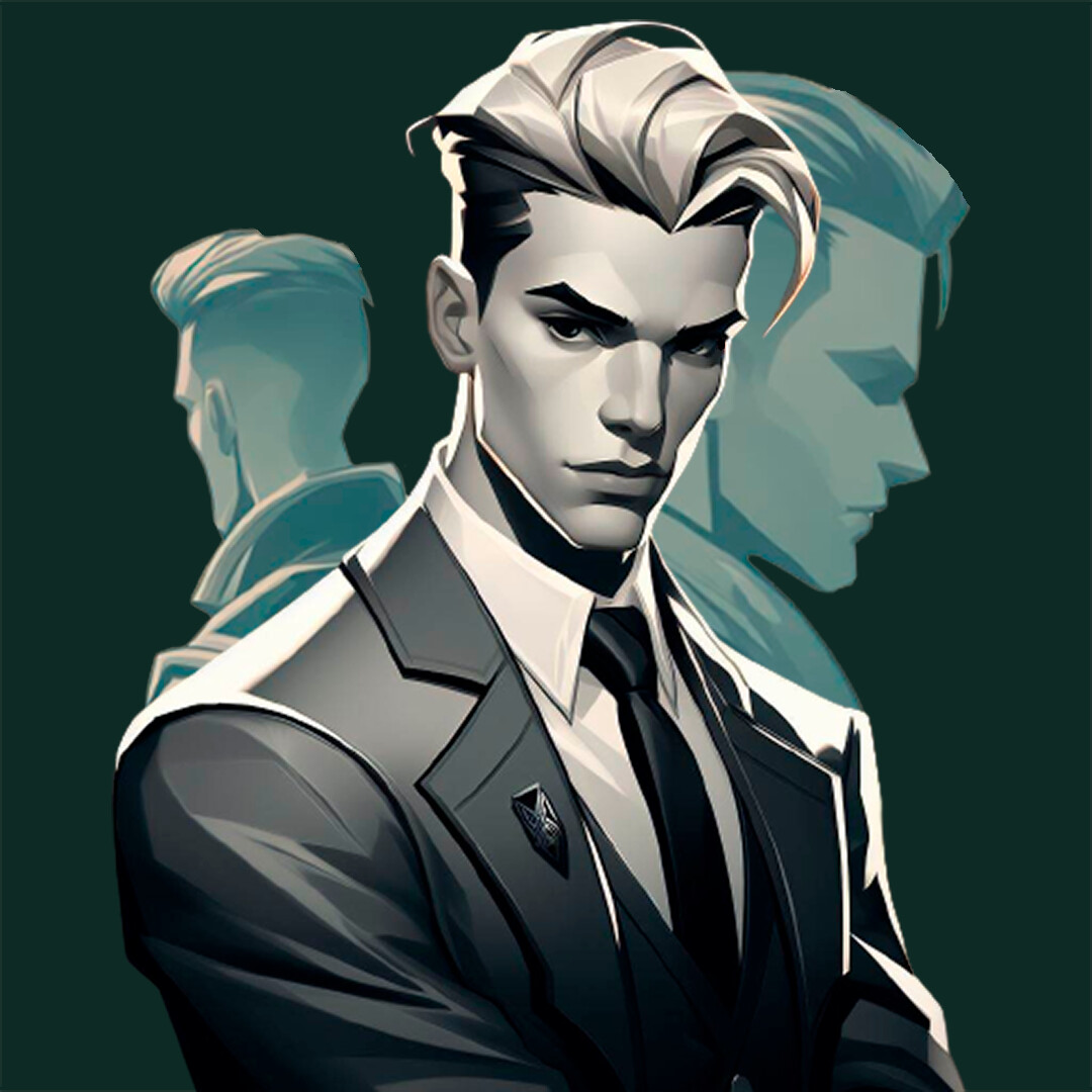 ArtStation - Valorant secret agent Crosby ( first design )