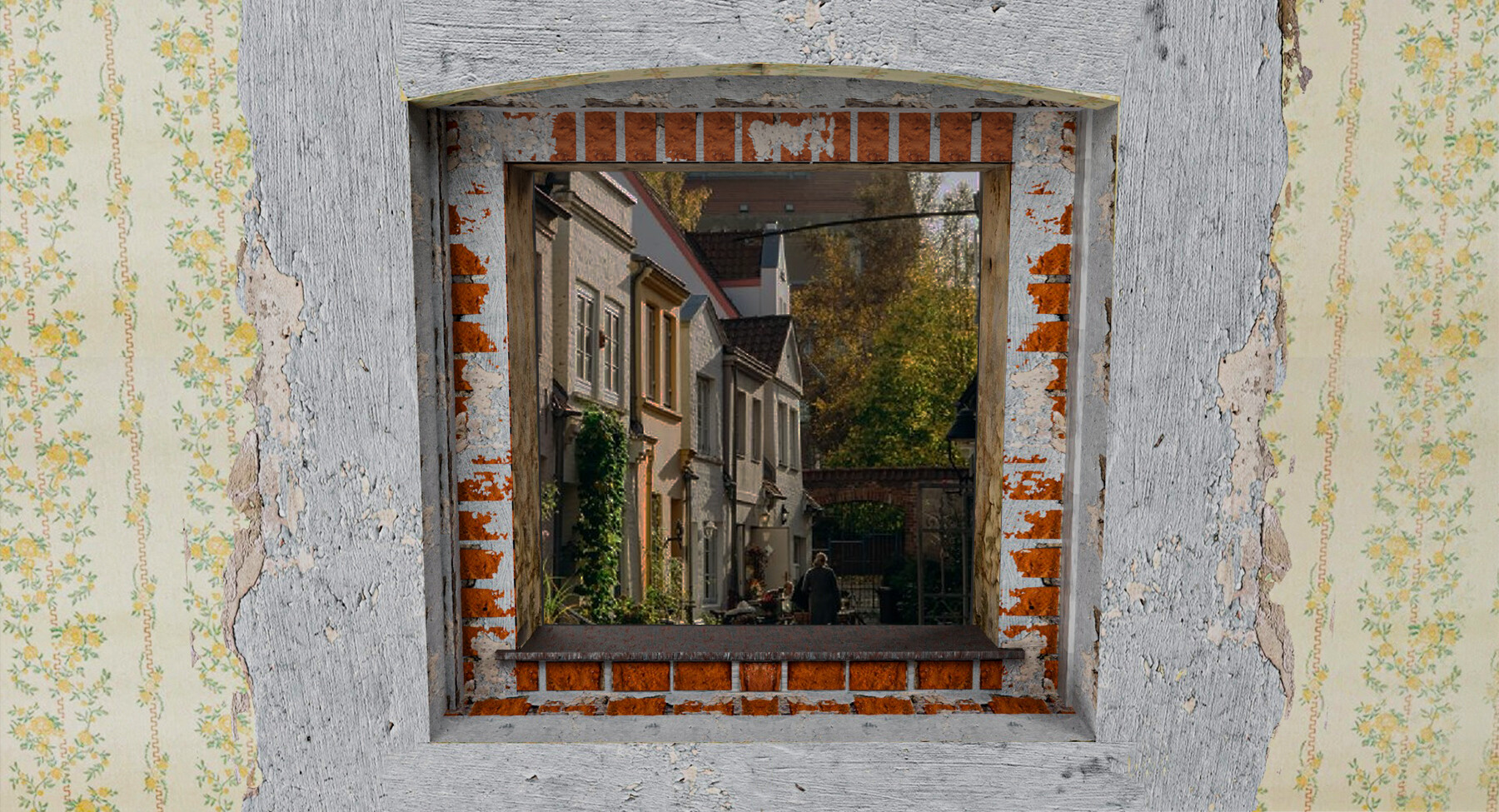 ArtStation - fotorealistic old window hole 3ds max