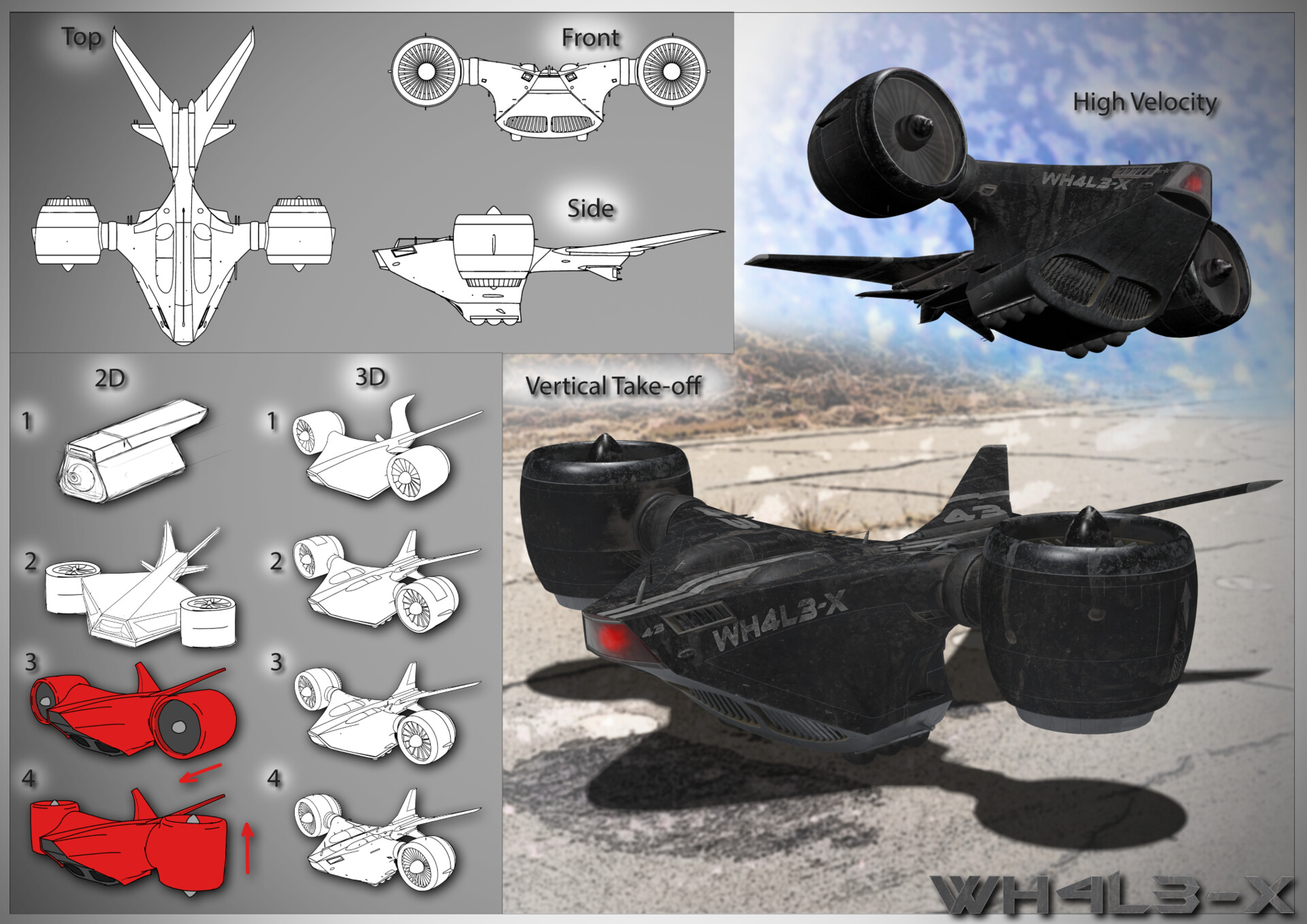 ArtStation - Drone Concept Art | WH4L3-X