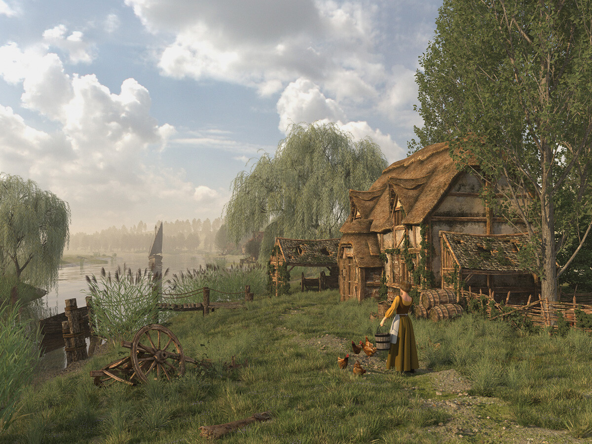 ArtStation - River bend