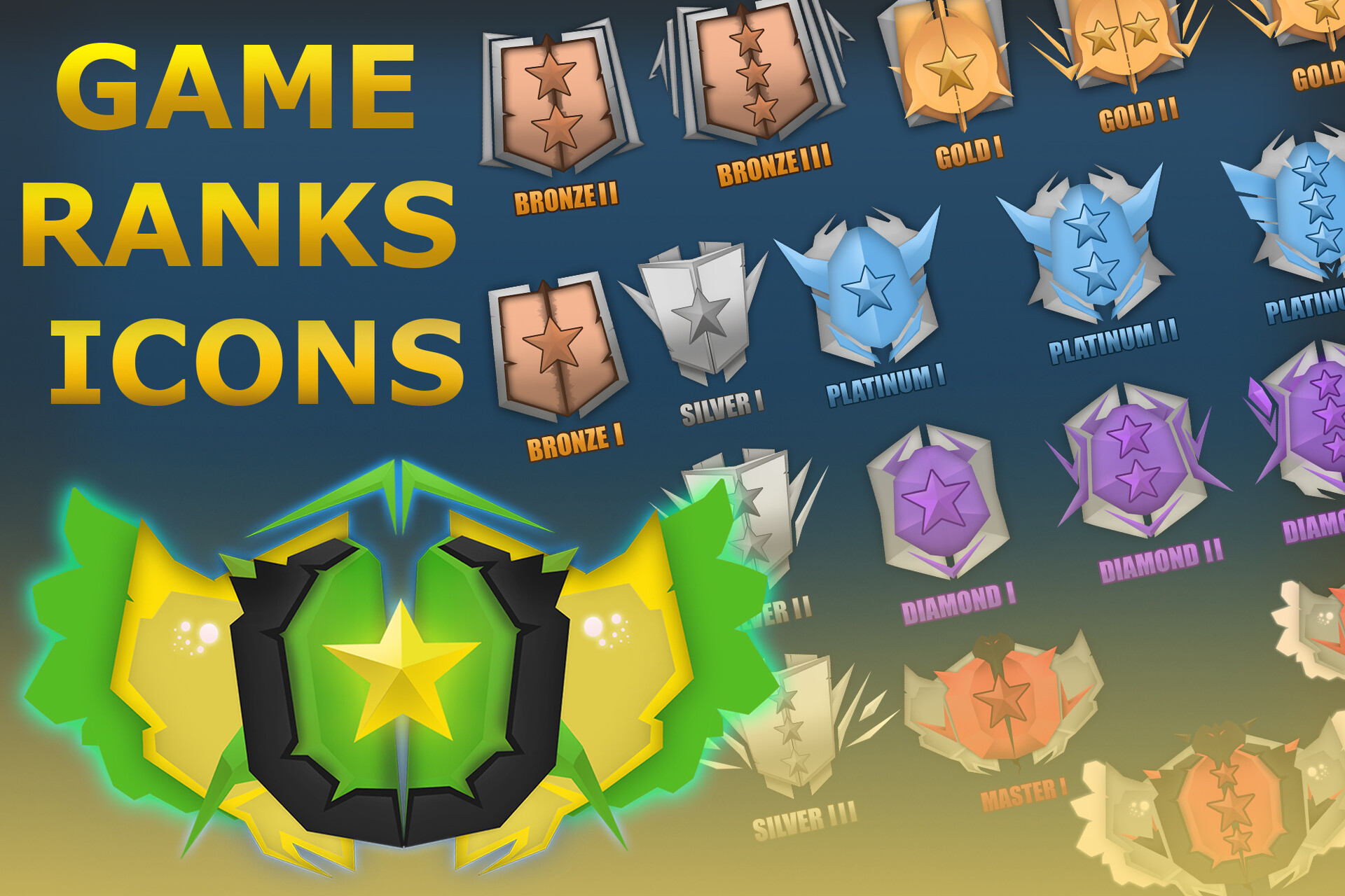 ArtStation - Multiplayer Rank Icons Pack