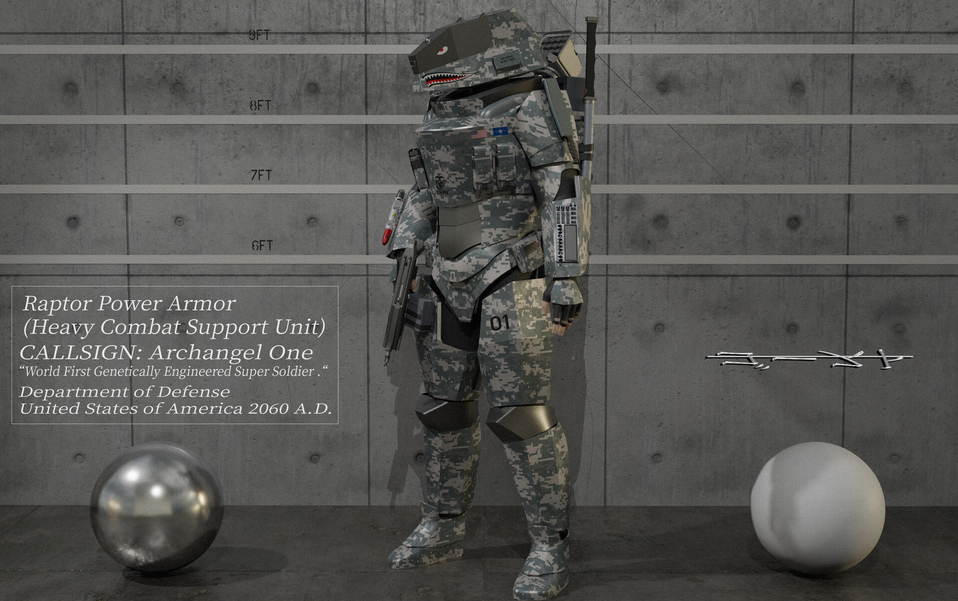 ArtStation - Archangel_One(Raptor_Power_Armor)-Volume_01