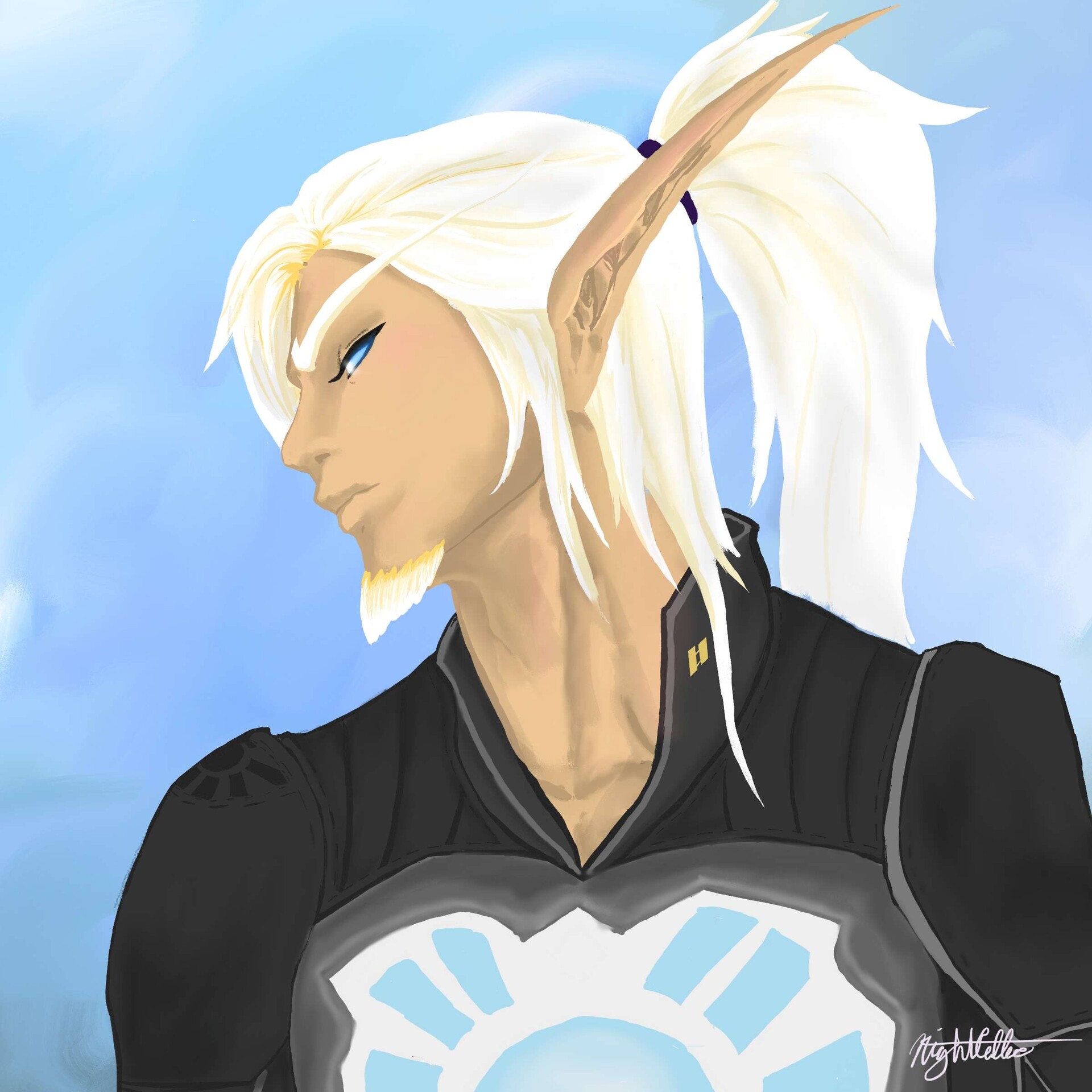 ArtStation - Xaviez Ti'Vanelle, the Fel-Fired Wolf