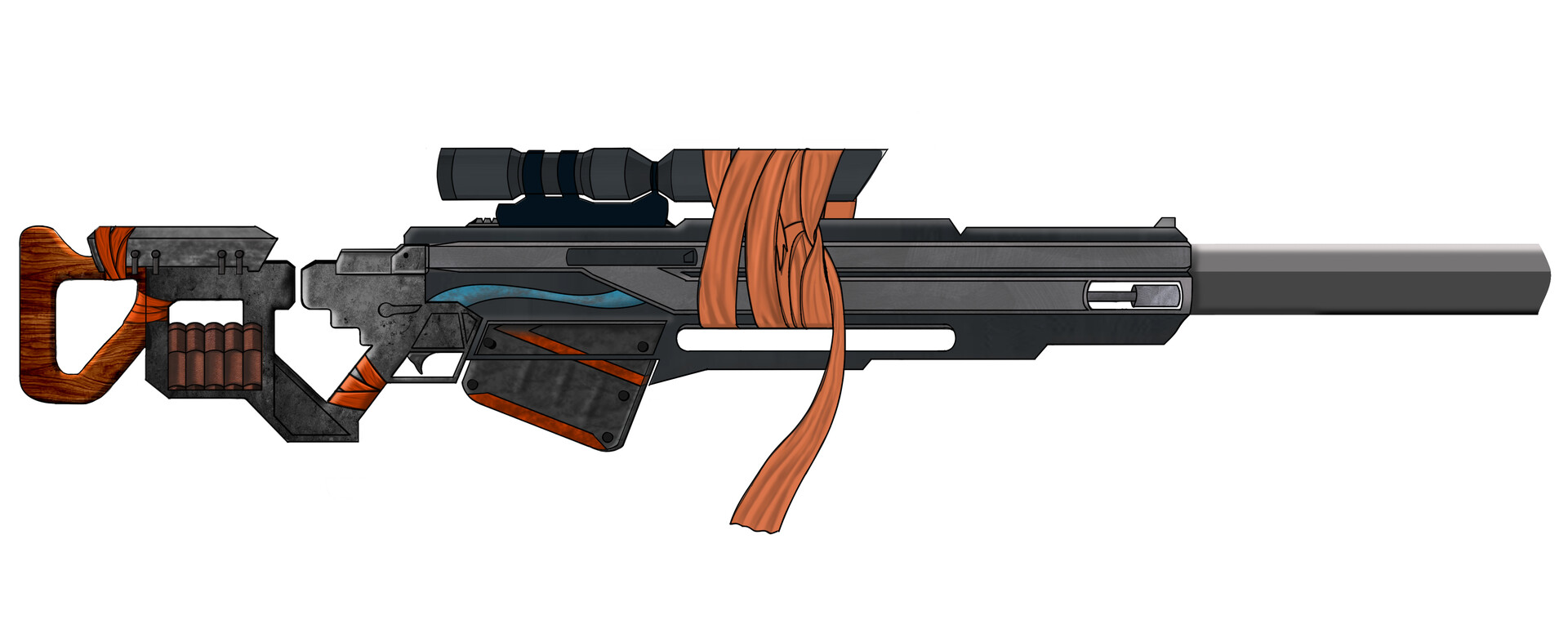 ArtStation - Sniper Rifle (Survival Theme)