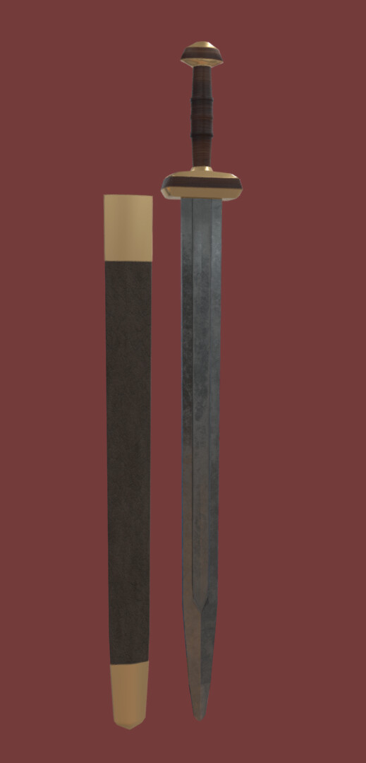 ArtStation - Celtic Gladius Style Sword and Sheath
