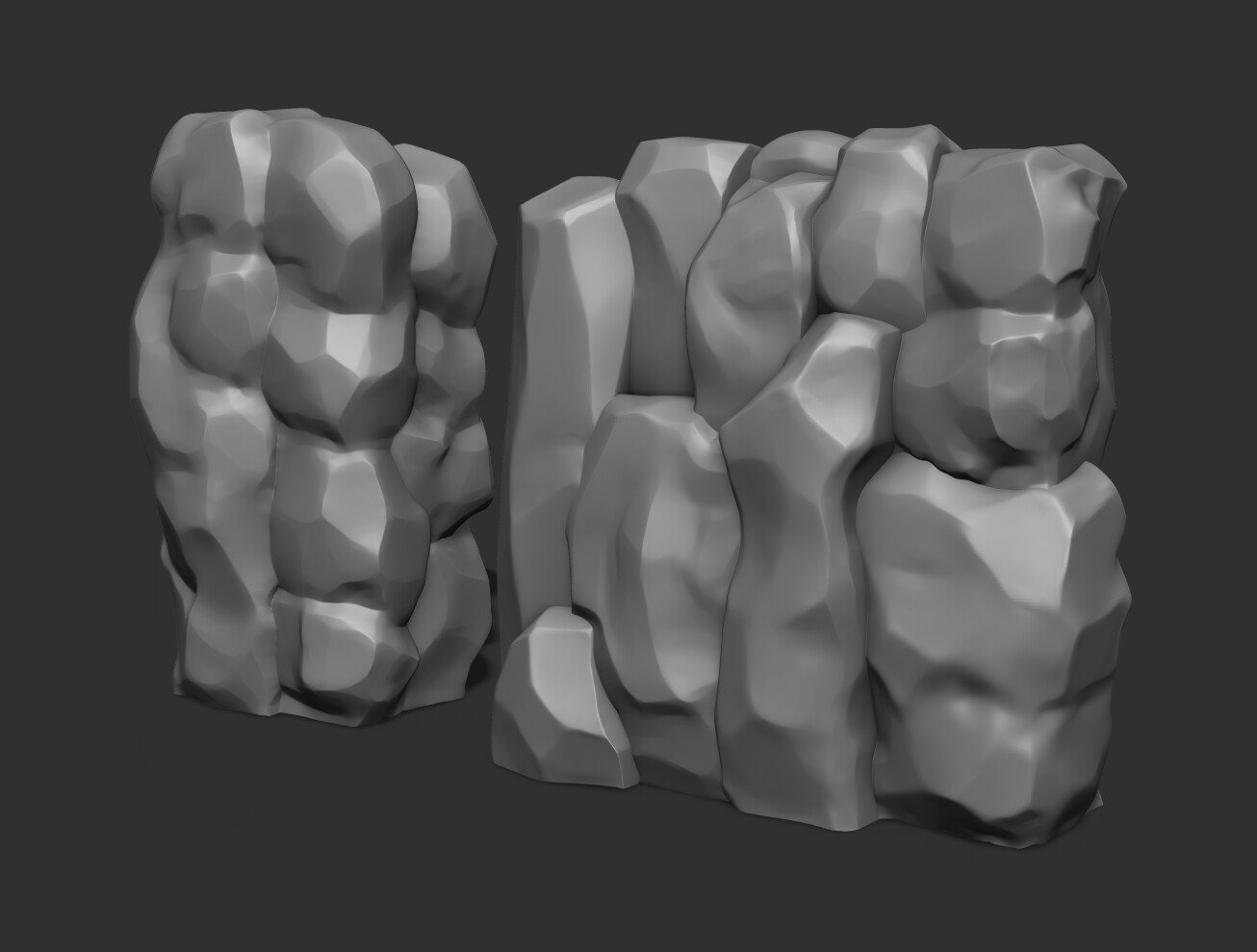 ArtStation - Stylized Rock Walls