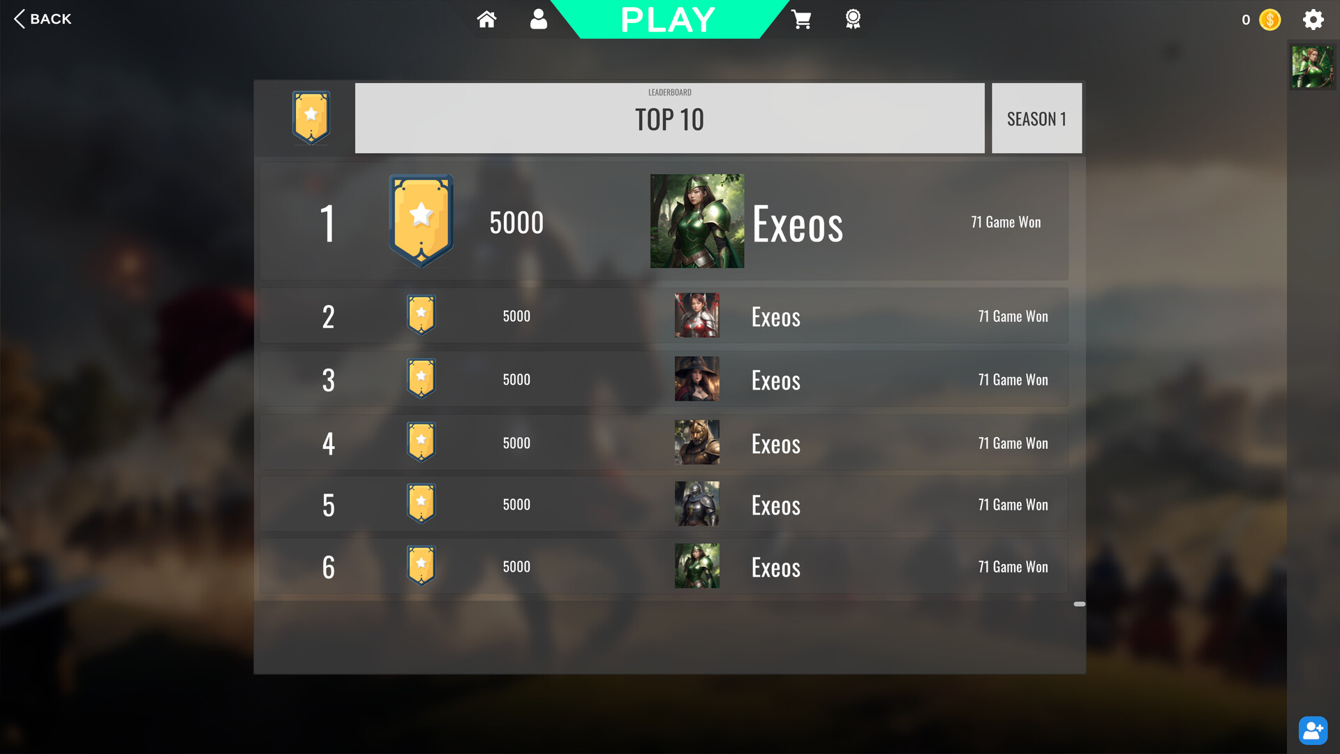 Shahadat Hossion - New UI Design For Our Game