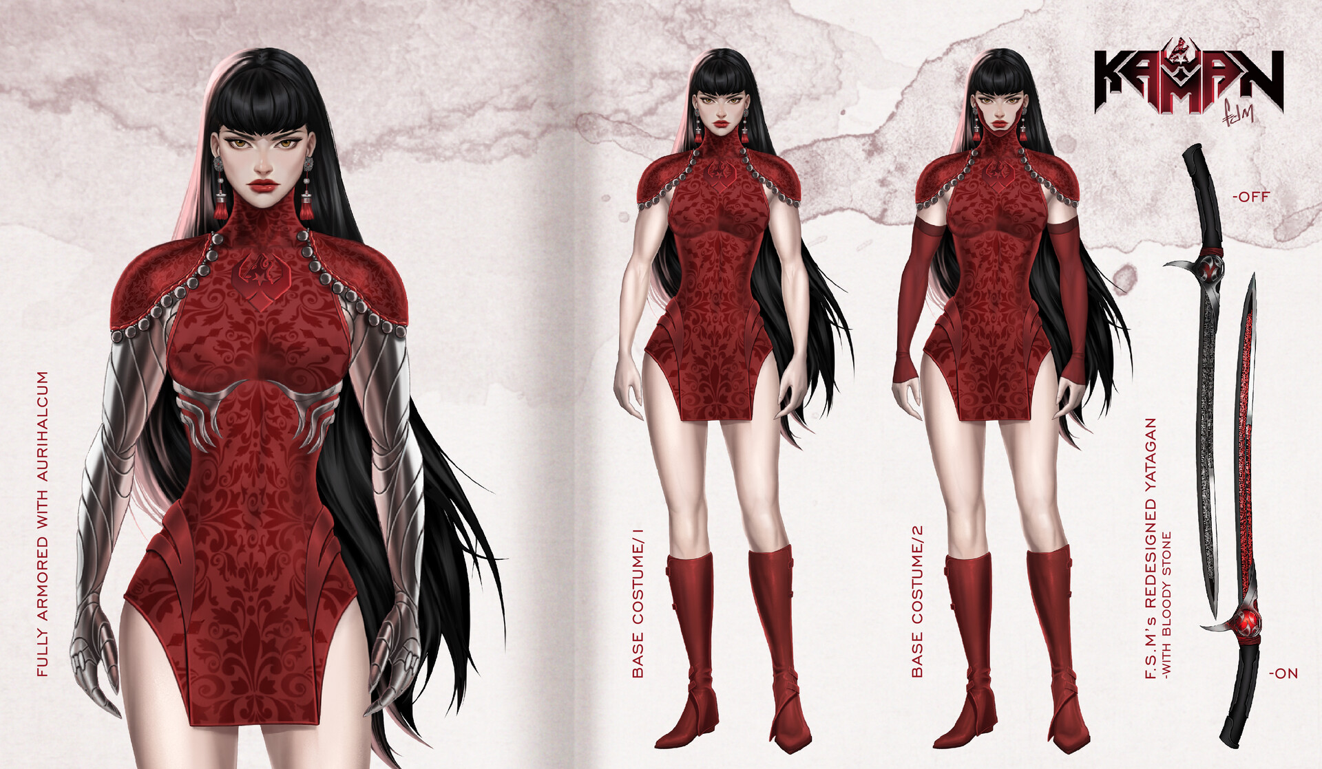 ArtStation - Kaman costume design board