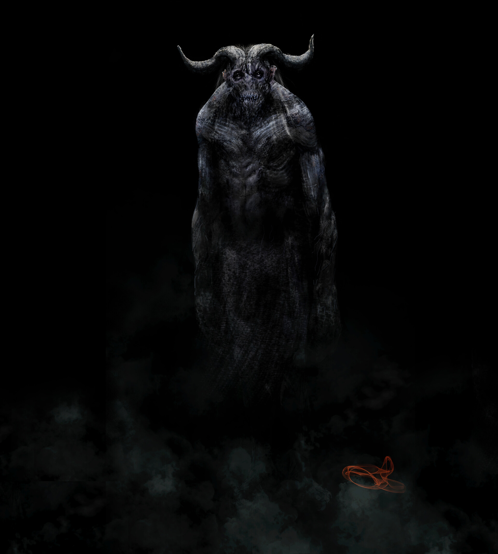 ArtStation - Demon concept painting