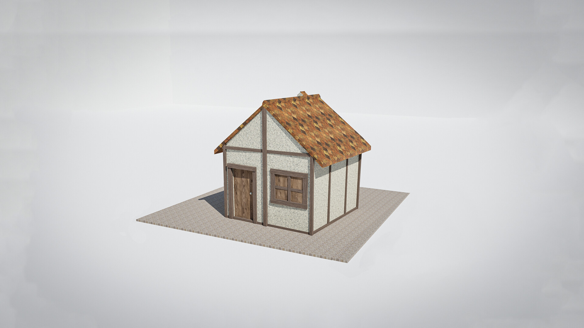 ArtStation - Low Poly House | 3D Model | Blender