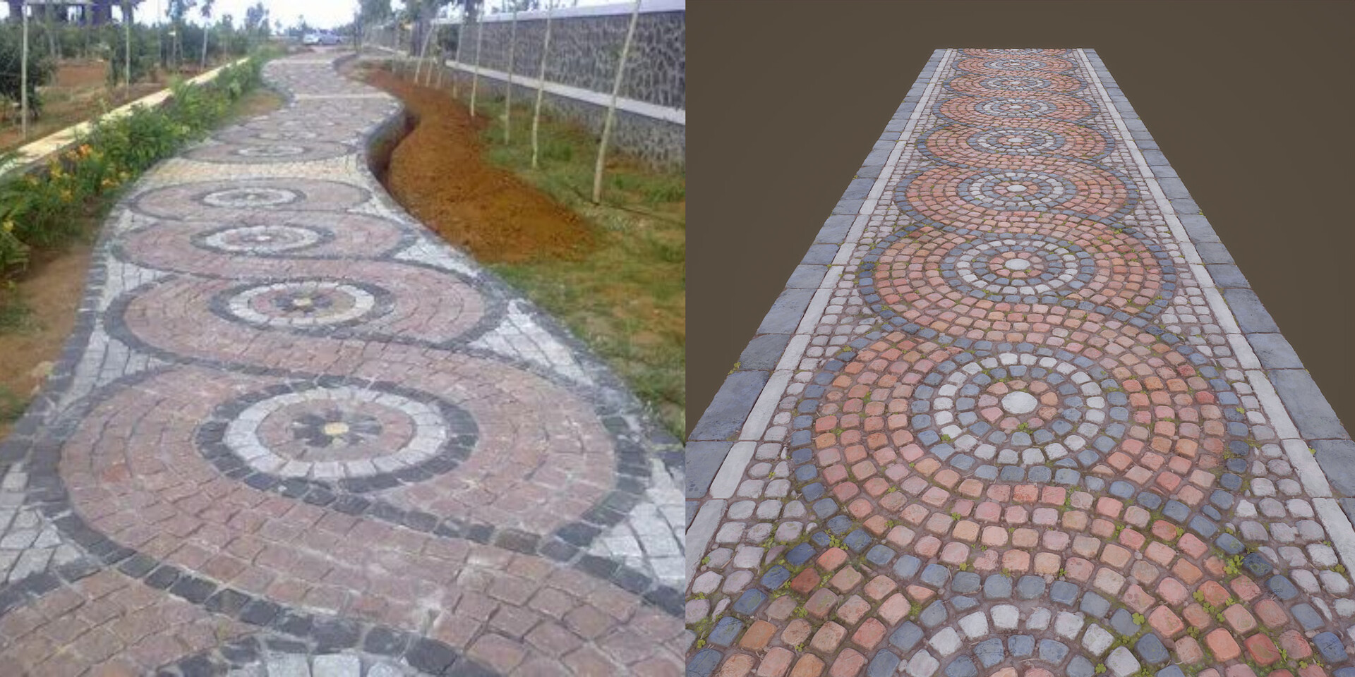 Constantine Mountain - Stylized stone road （材质）