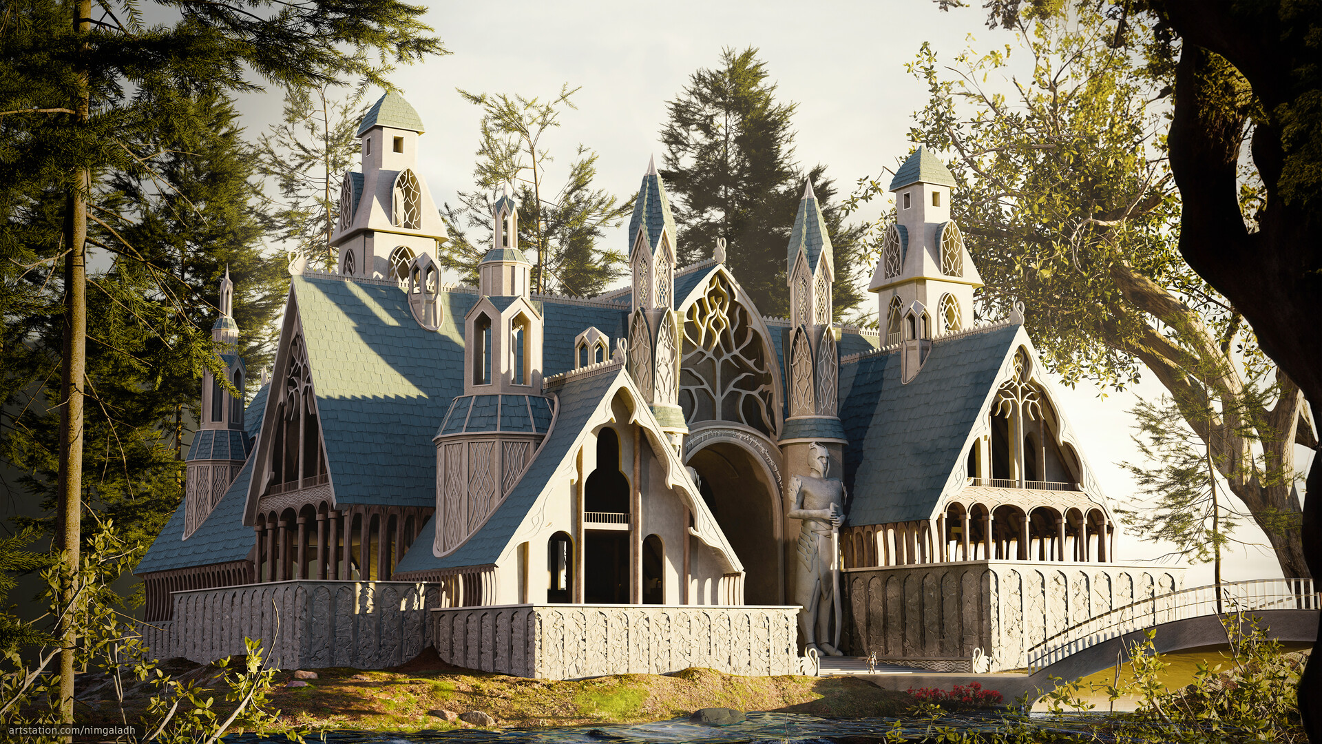 ArtStation - Elven House