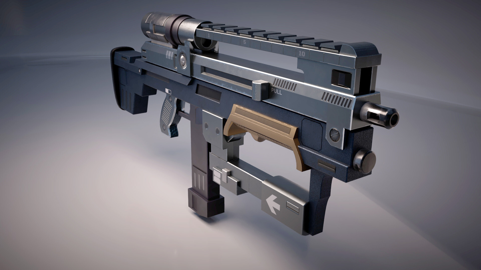 ArtStation - Pulse Rifle No.4