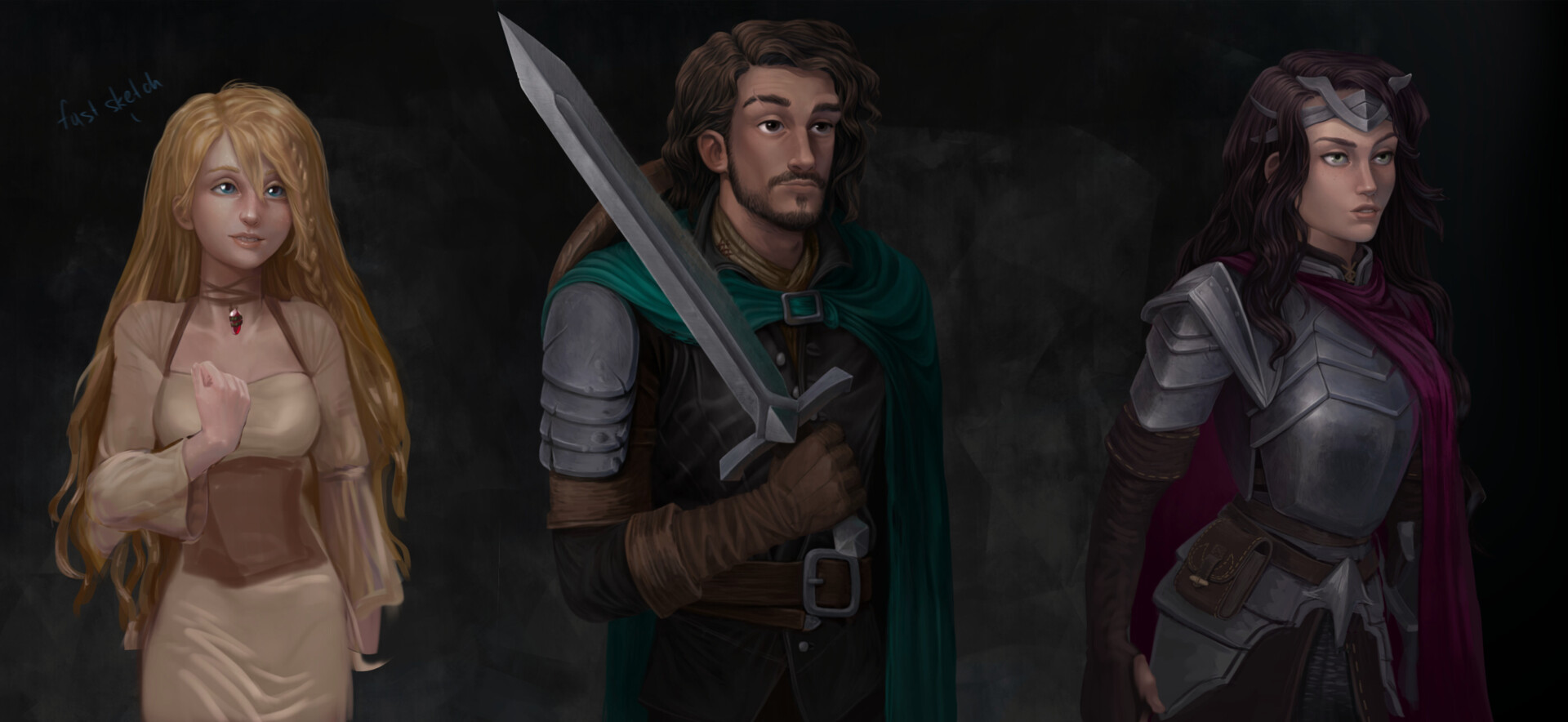 ArtStation - Project "Cave" - Dark Fantasy Visual Novel