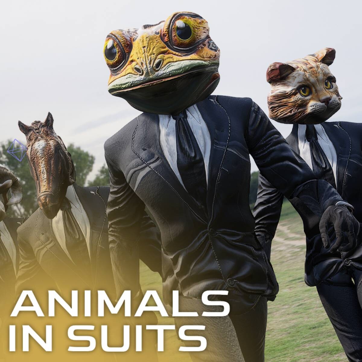 ArtStation - Animals In Suits (3D Rigged Models)