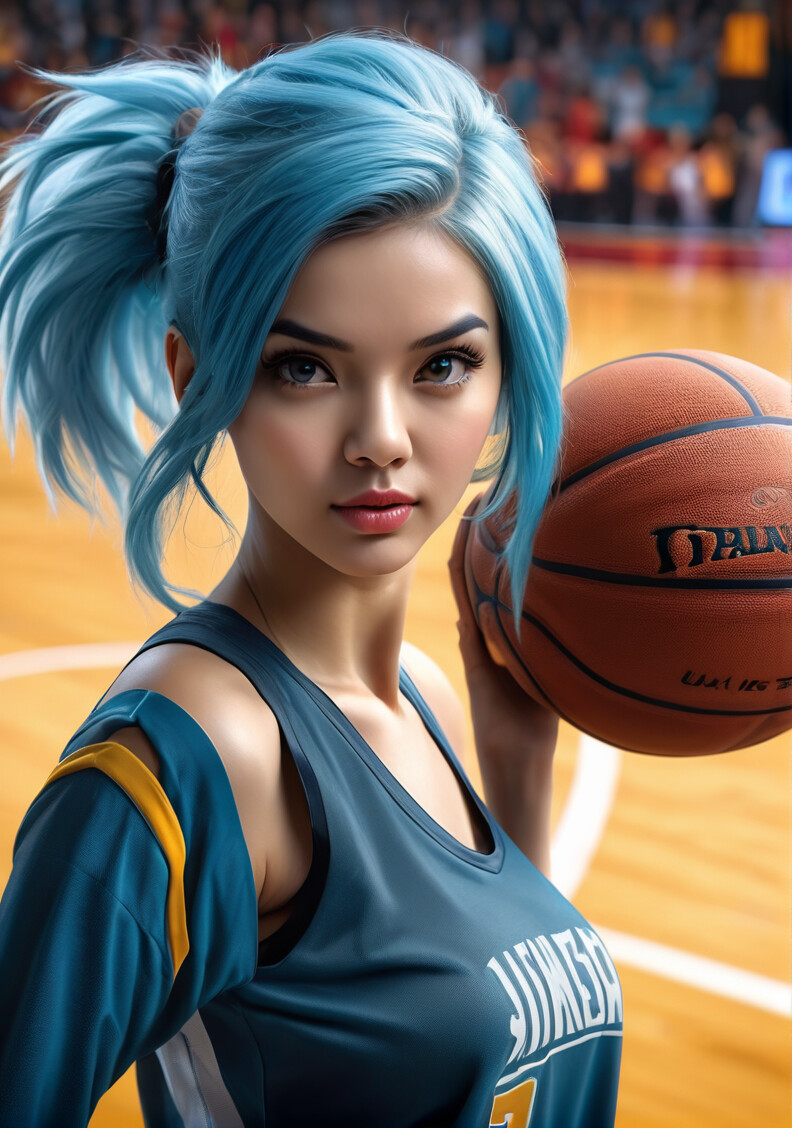 ArtStation - Cute Basketball Player Girls