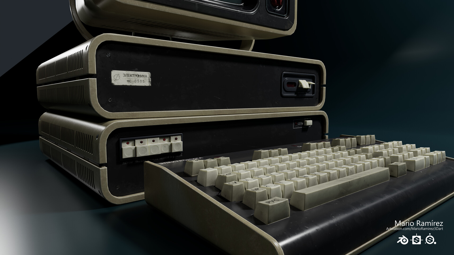 Mario Ramírez - Soviet Computer - 3D Hero Prop