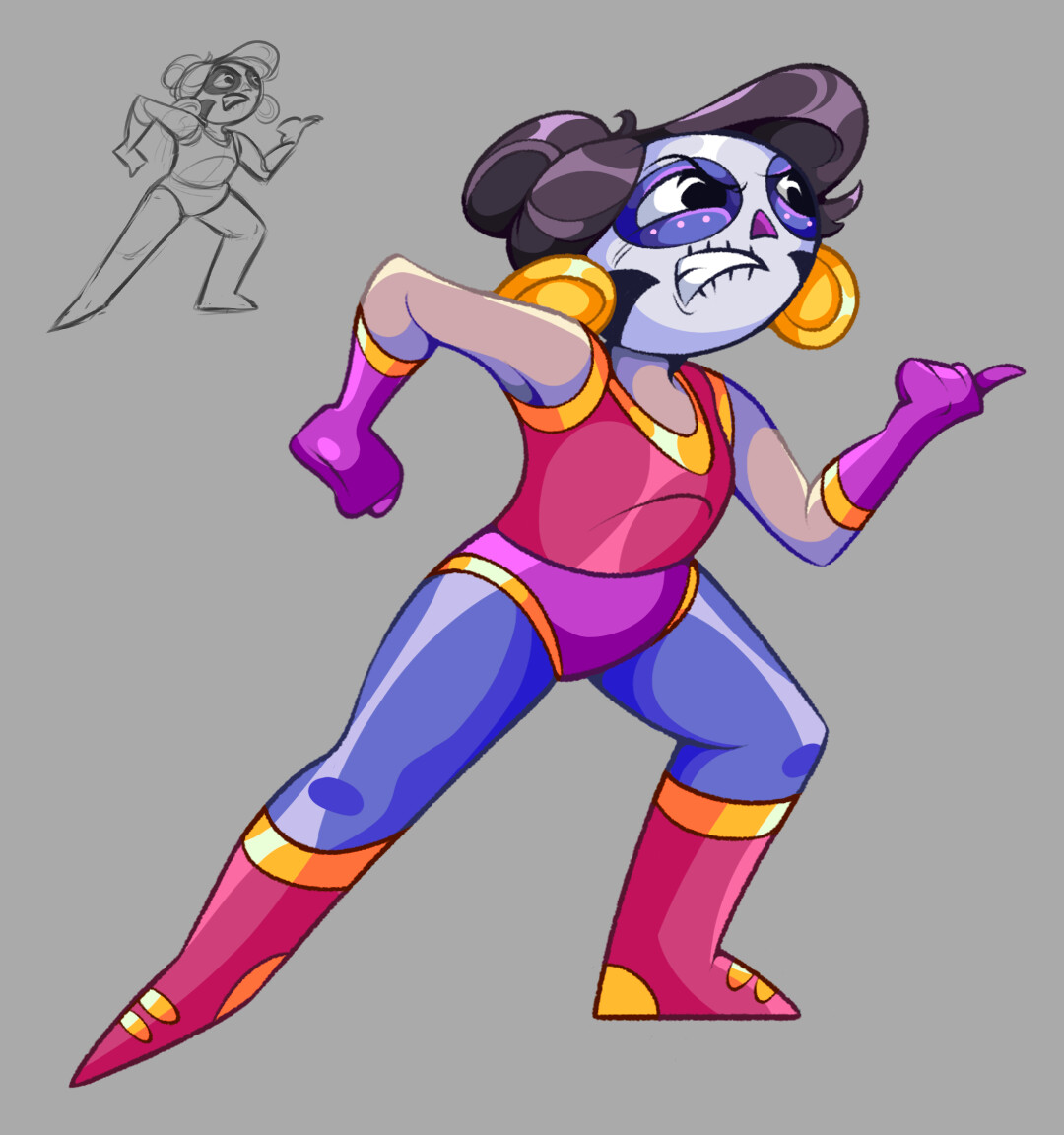 ArtStation - Lucha libre (Character design practice)