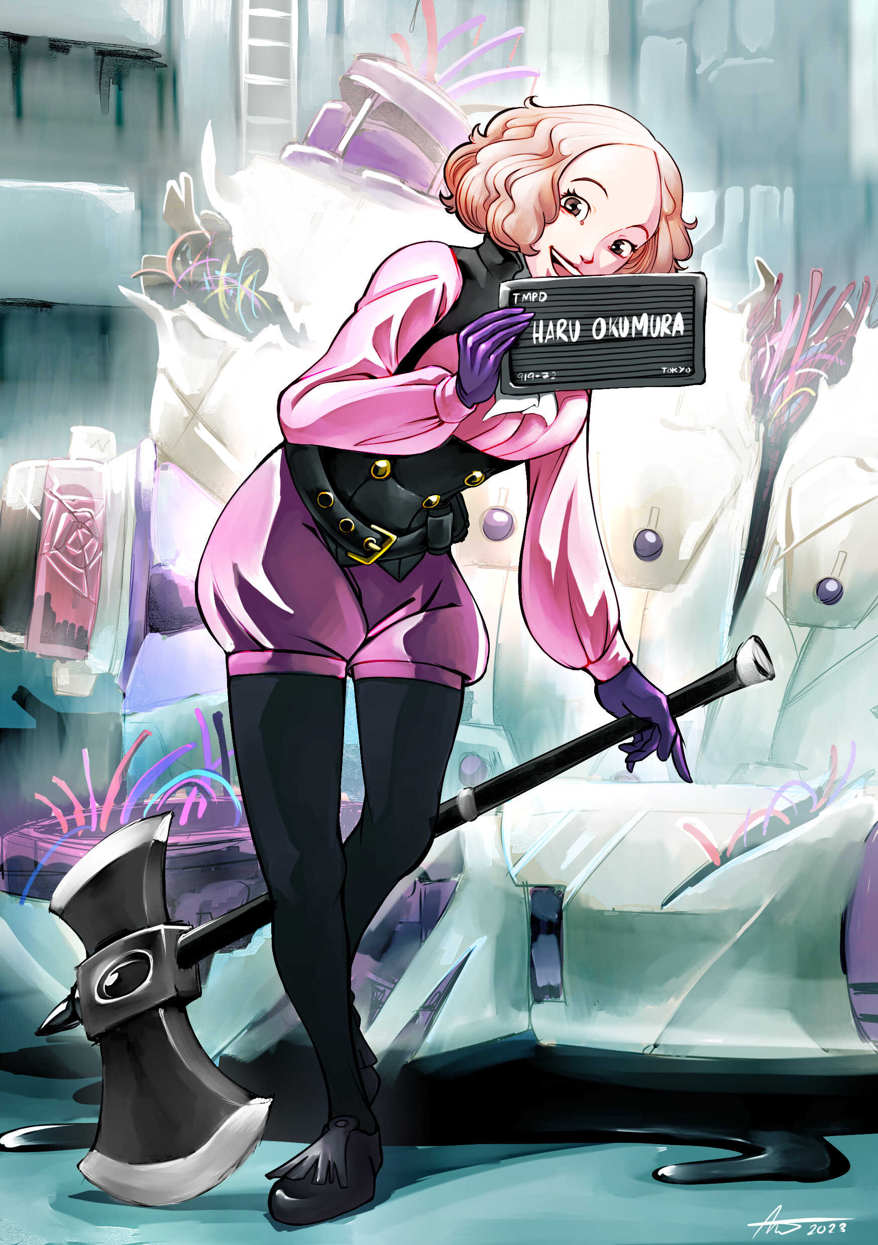 Artstation Haru Okumura Commission November 2023