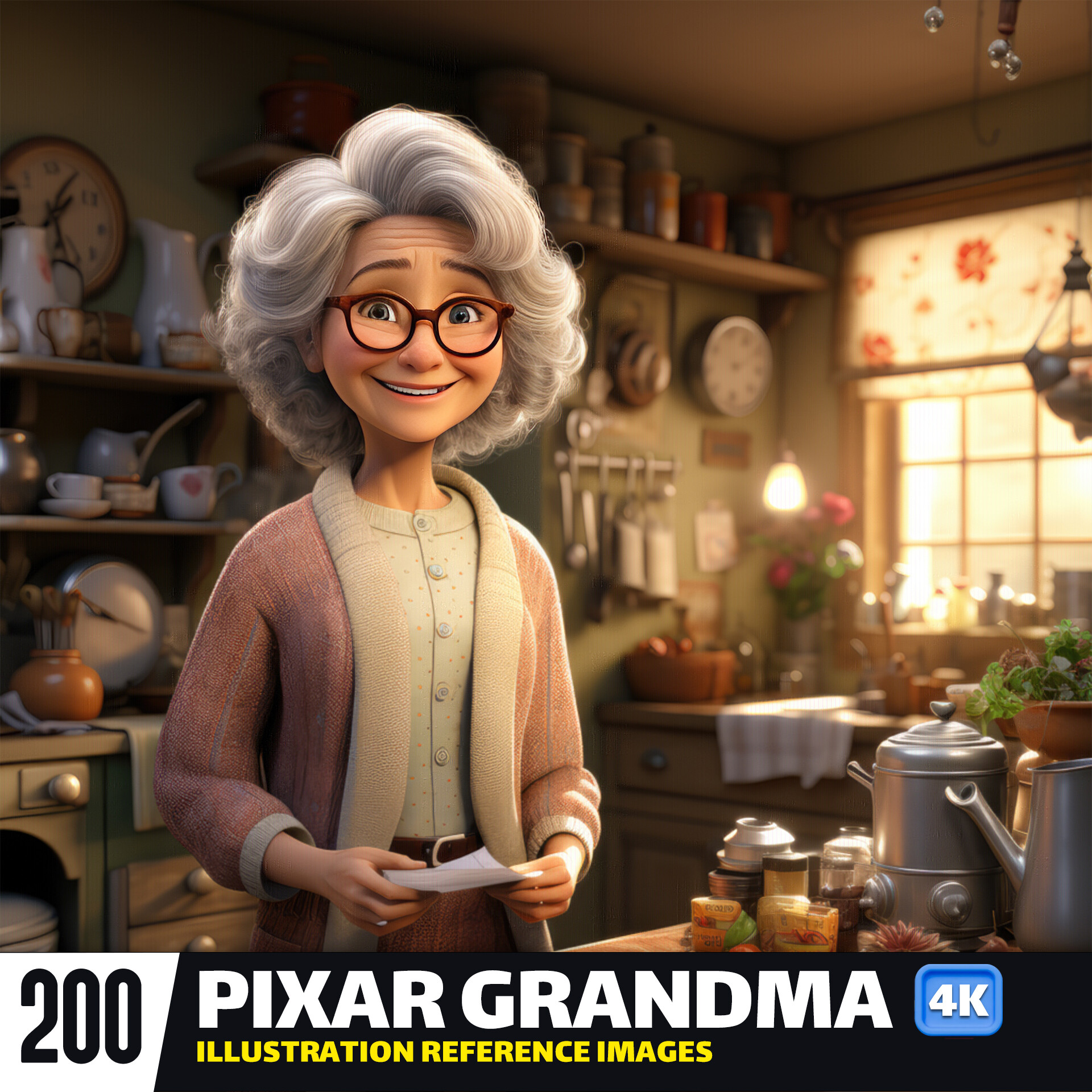 Starseed boy - Pixar Grandma VOL.01 | 4K Reference Images