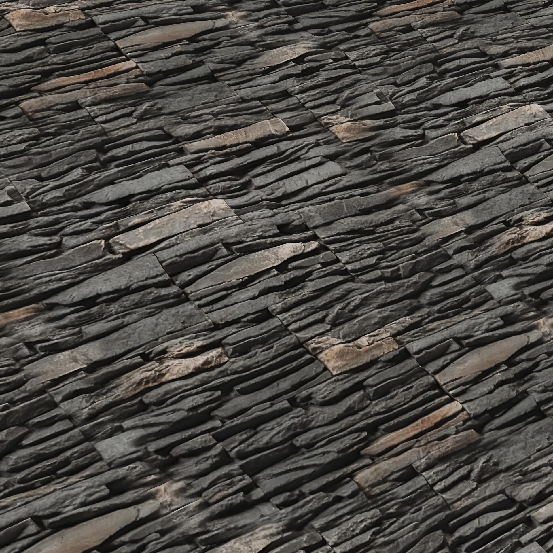 isandish - FB590 Natural stone facade | 3MAT | PBR | Seamless