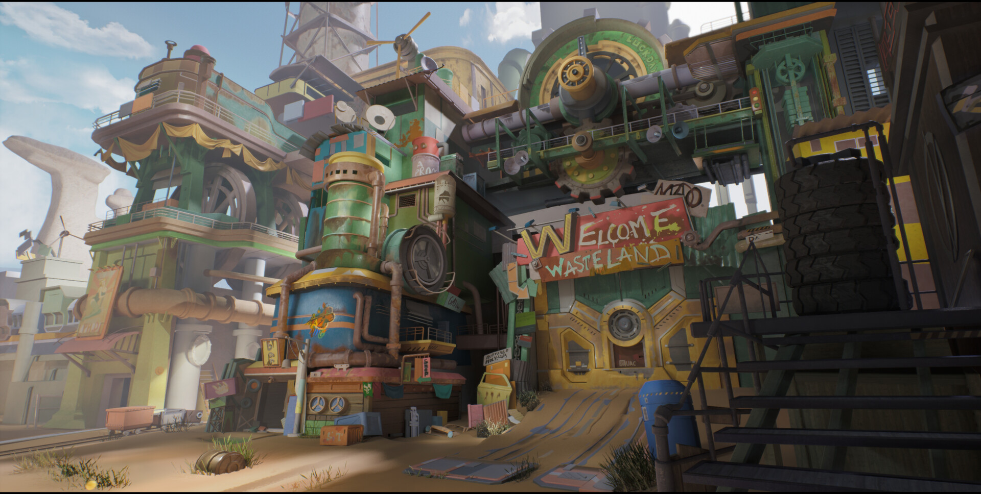 ArtStation - Wasteland - Game Environment Modeling