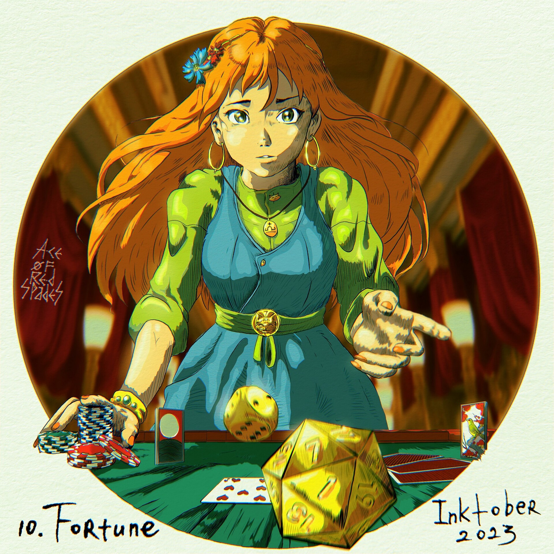 ArtStation - Make a Wish, Roll the Dice