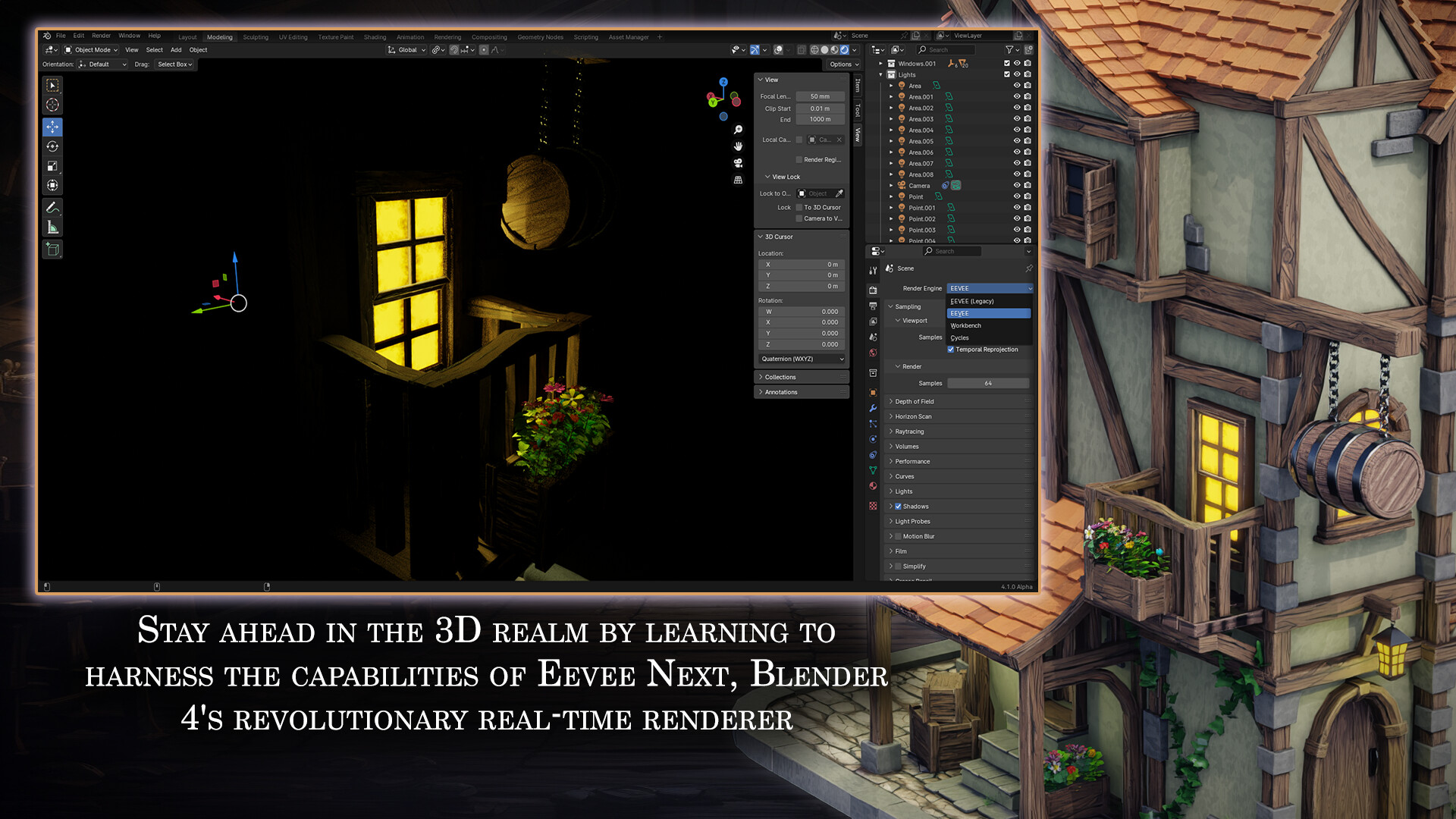 3D Tudor - Blender 4 Creator Course Stylized 3D Models