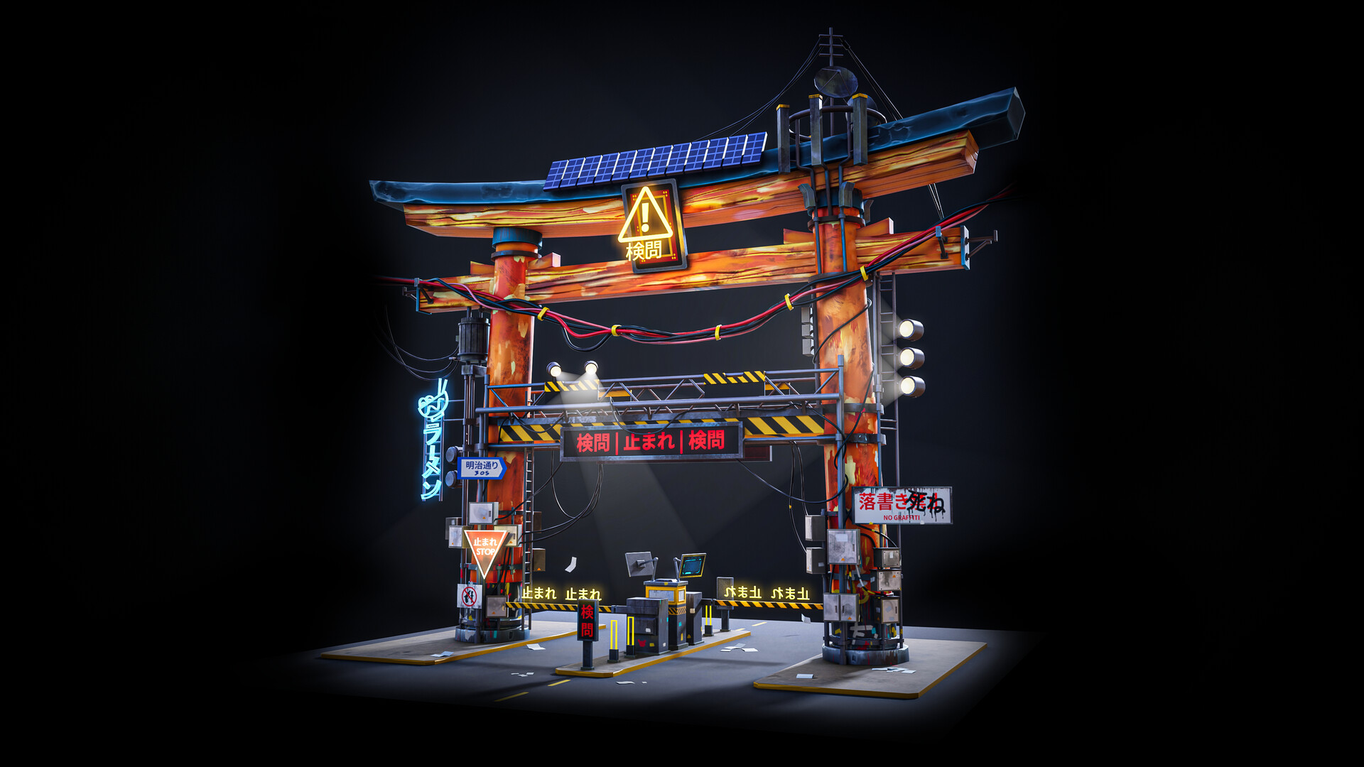 ArtStation - TORII GATE CHECKPOINT
